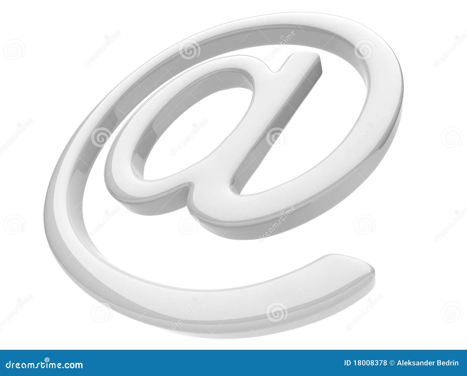 E-mail 3D Symbool. Geïsoleerda Stock Illustratie - Illustration of ...