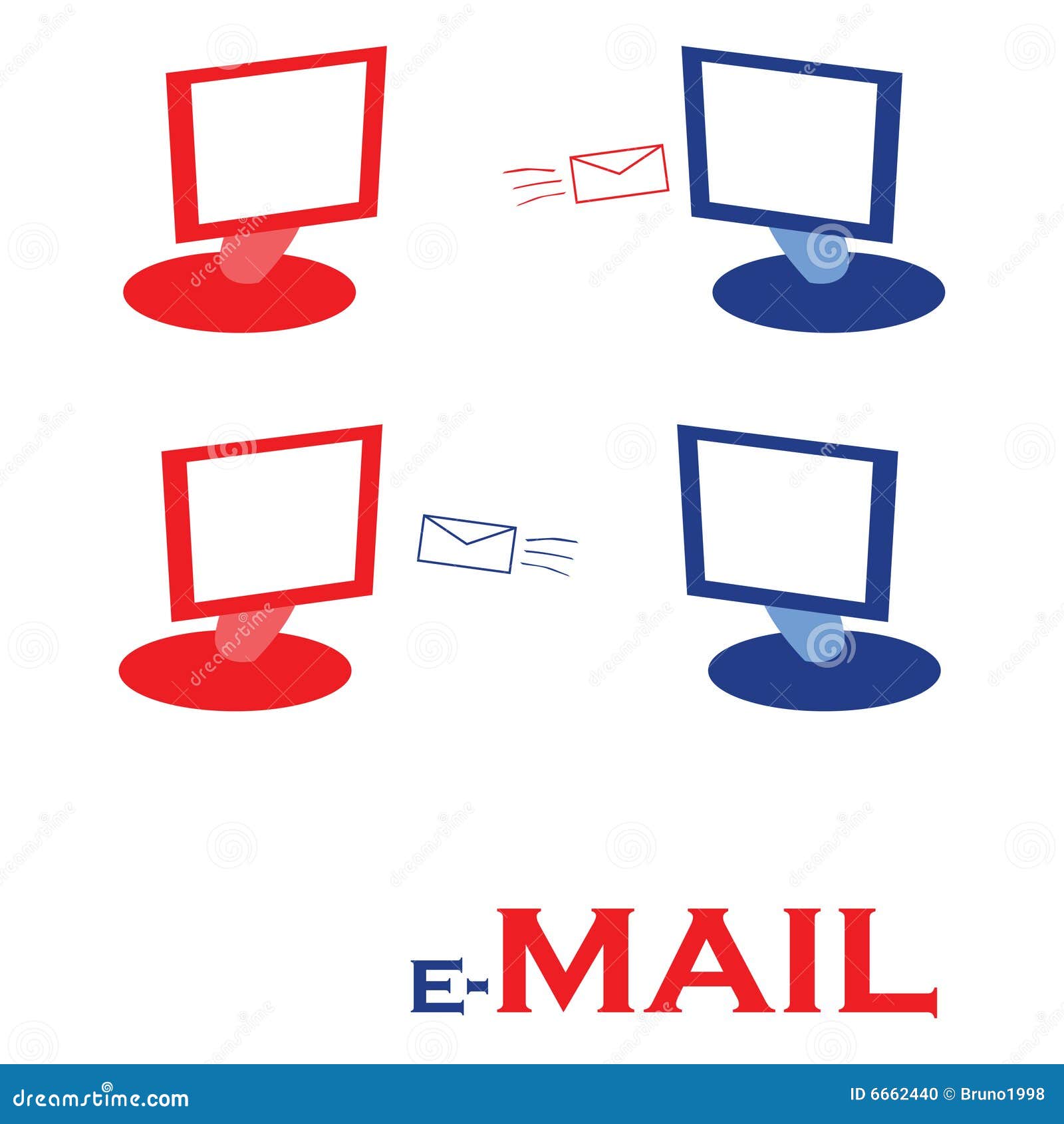 E-mail stock vector. Illustration of graphic, design, cards - 6662440