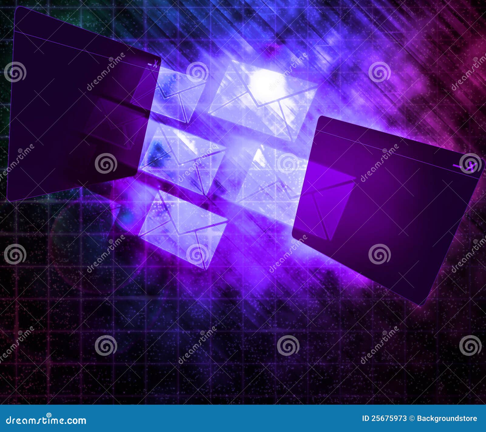 E-Mail Abstract Background stock illustration. Illustration of blue ...