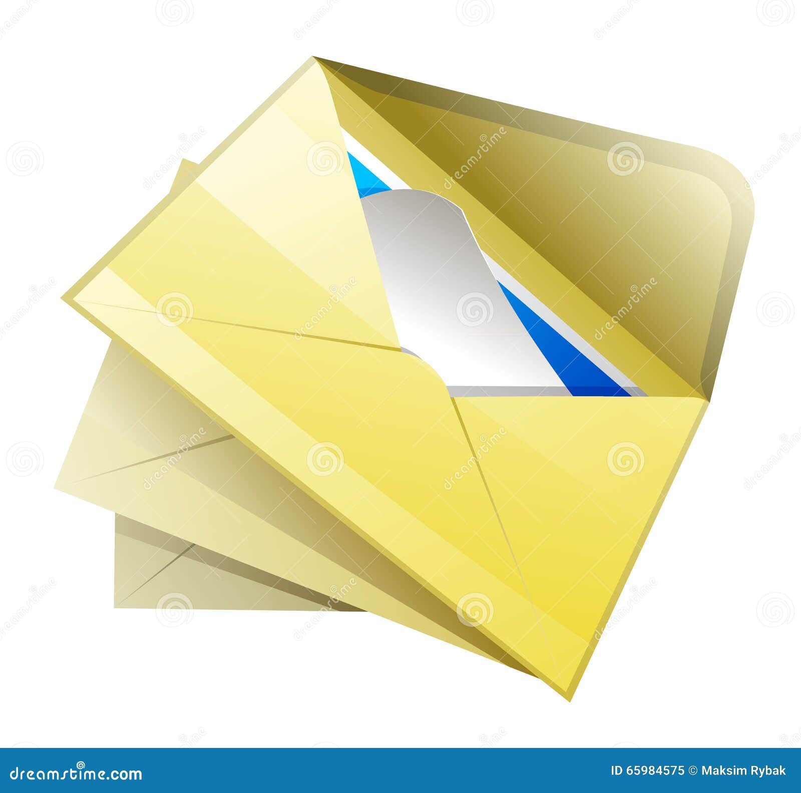 E-mail with Arrow Vector Illustration Stock Vector - Illustration of ...