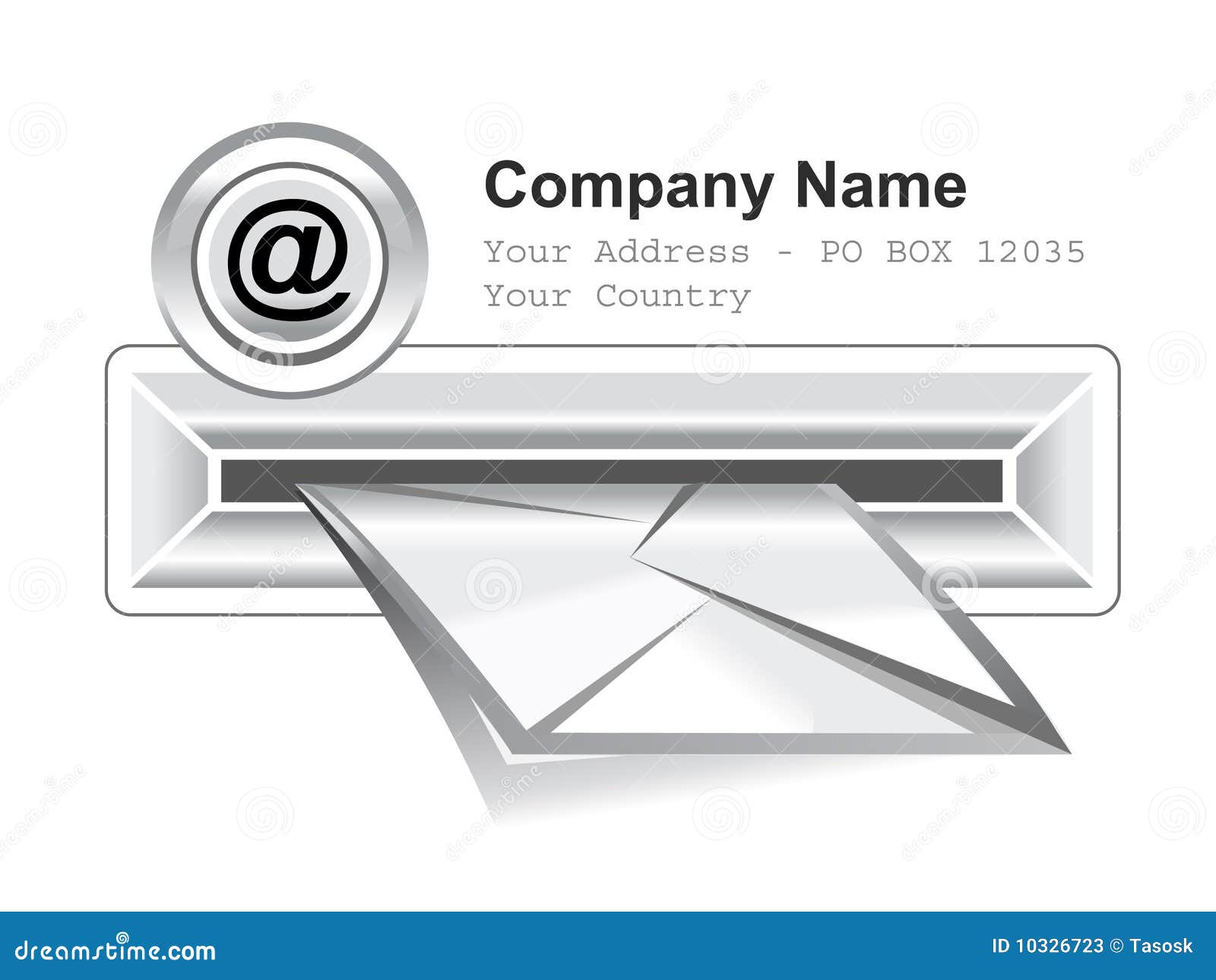 E-mail box stock vector. Illustration of mail, clip, isolated - 10326723