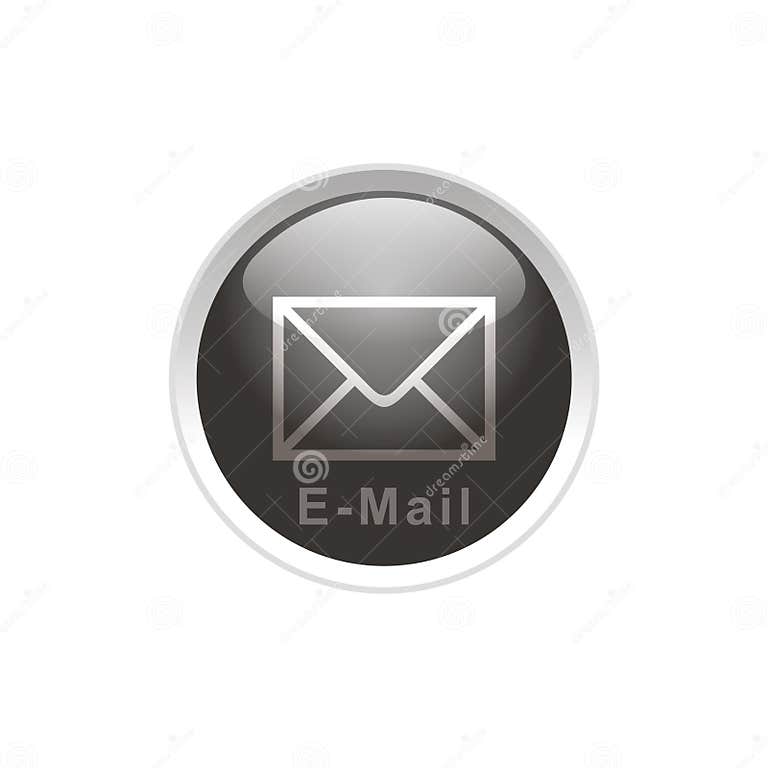 E-mail button stock illustration. Illustration of design - 718437