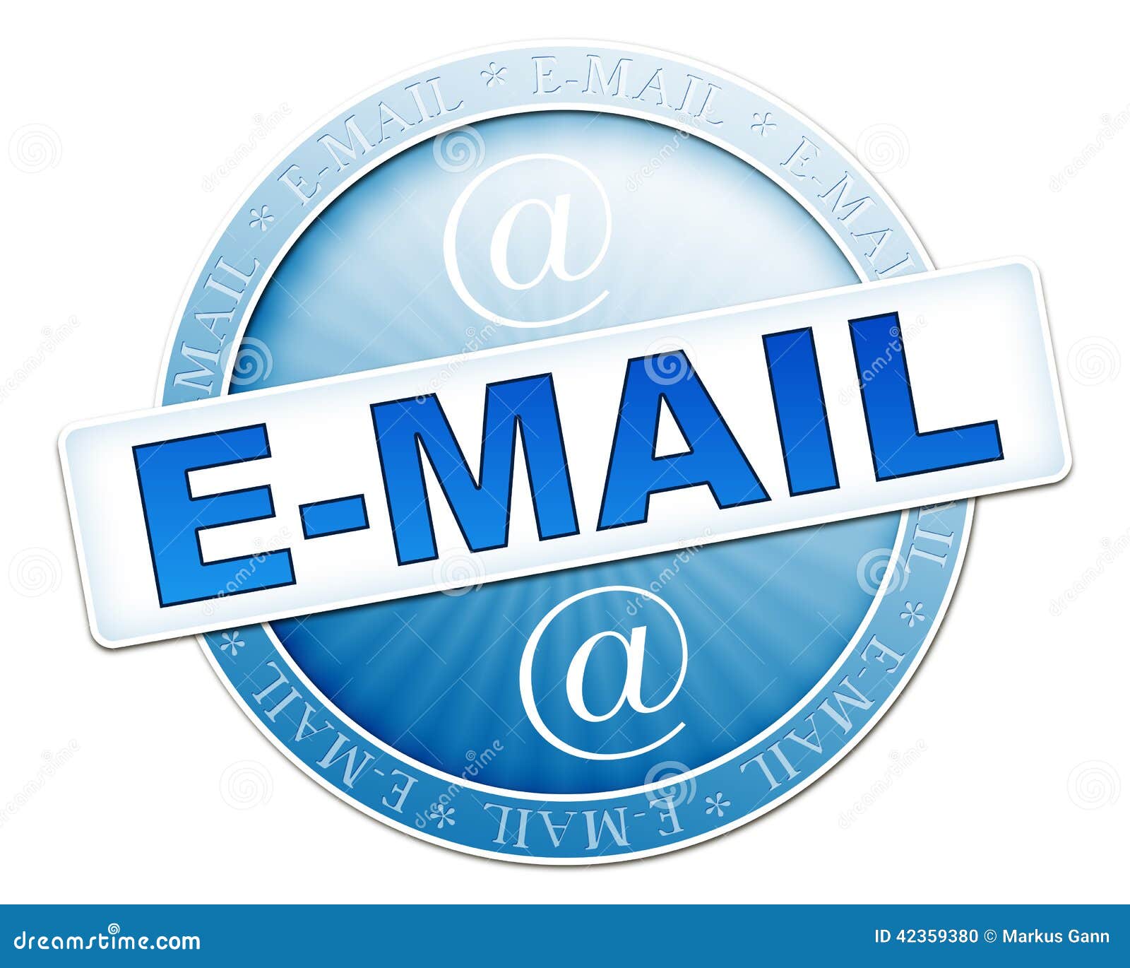 E-mail button blue stock illustration. Illustration of background ...
