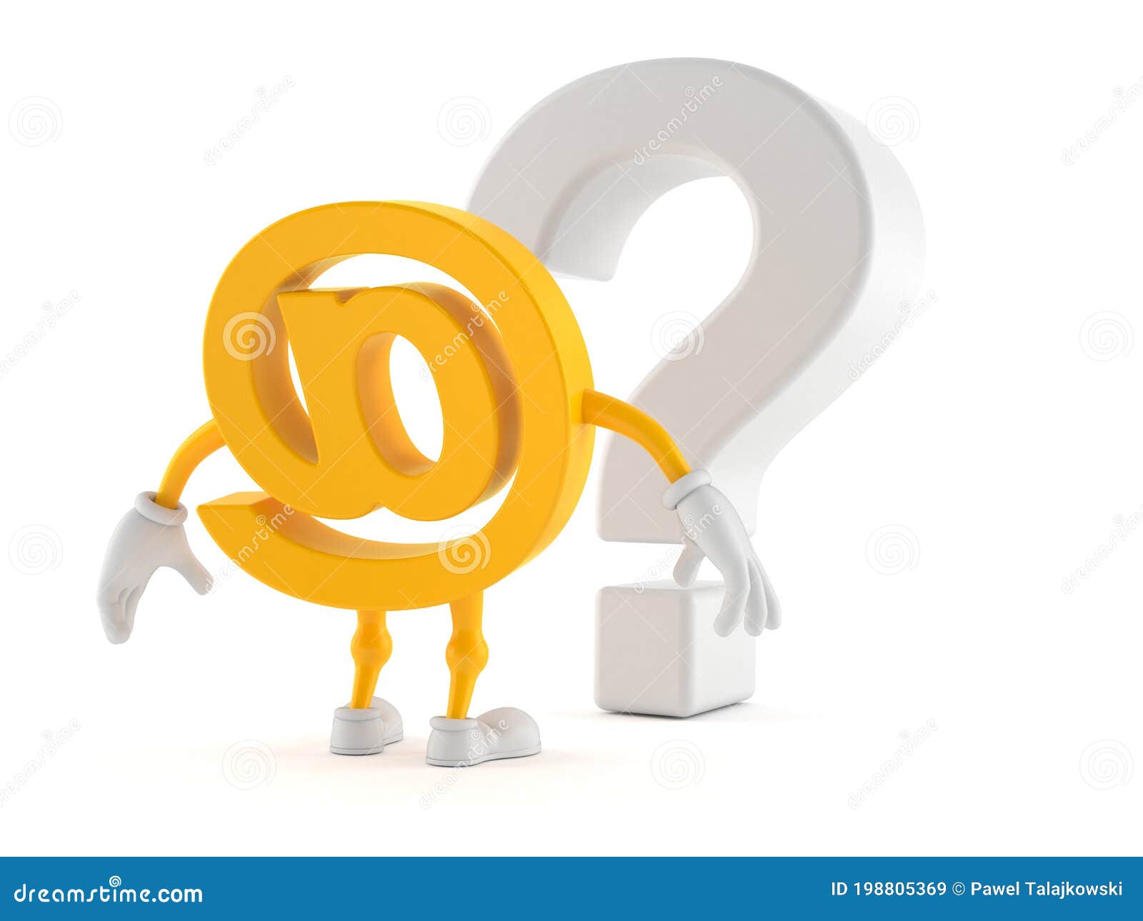 E-mail Character Looking at Question Mark Symbol Stock Illustration ...