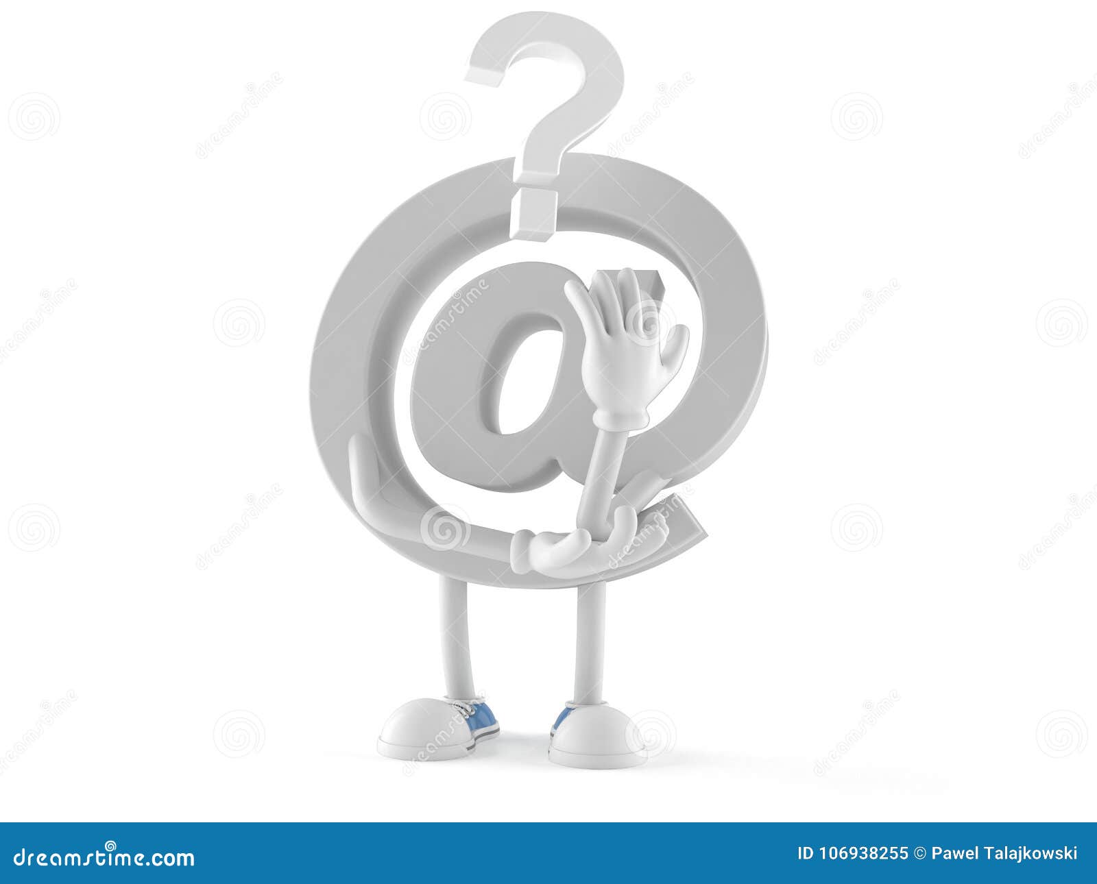 E-mail Character with Question Mark Stock Illustration - Illustration ...
