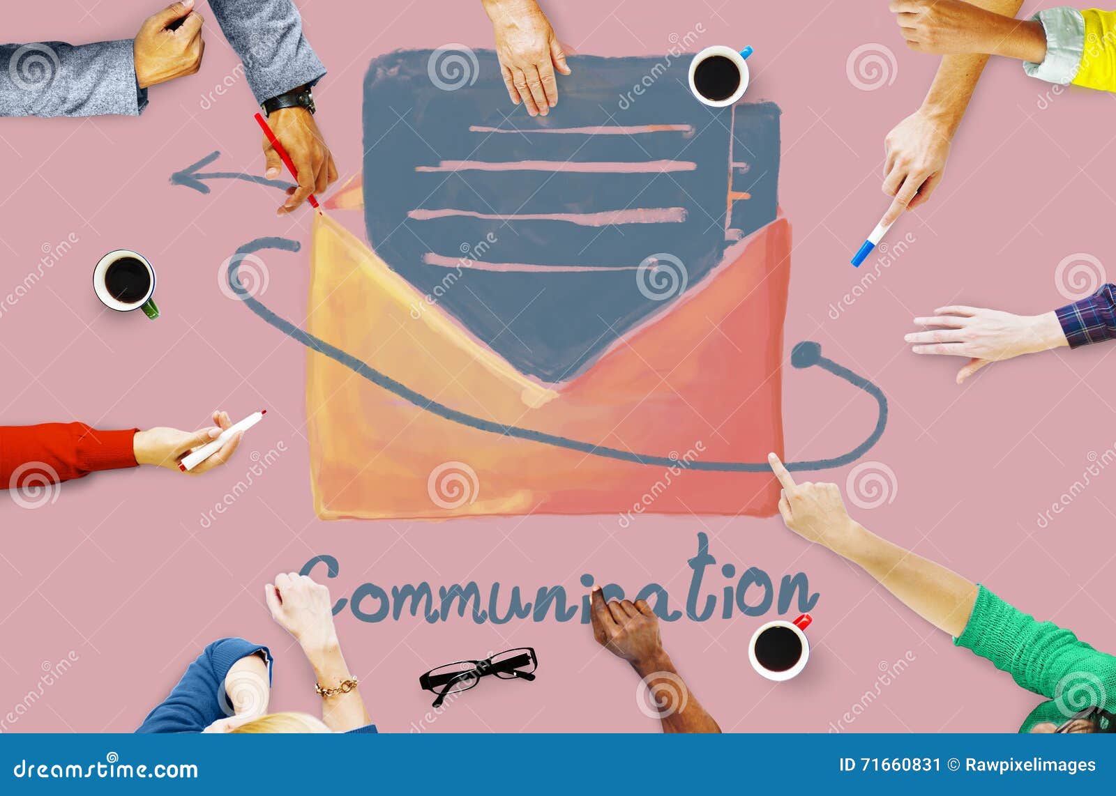 E-mail Communication Connection Online Concept Stock Image - Image of ...