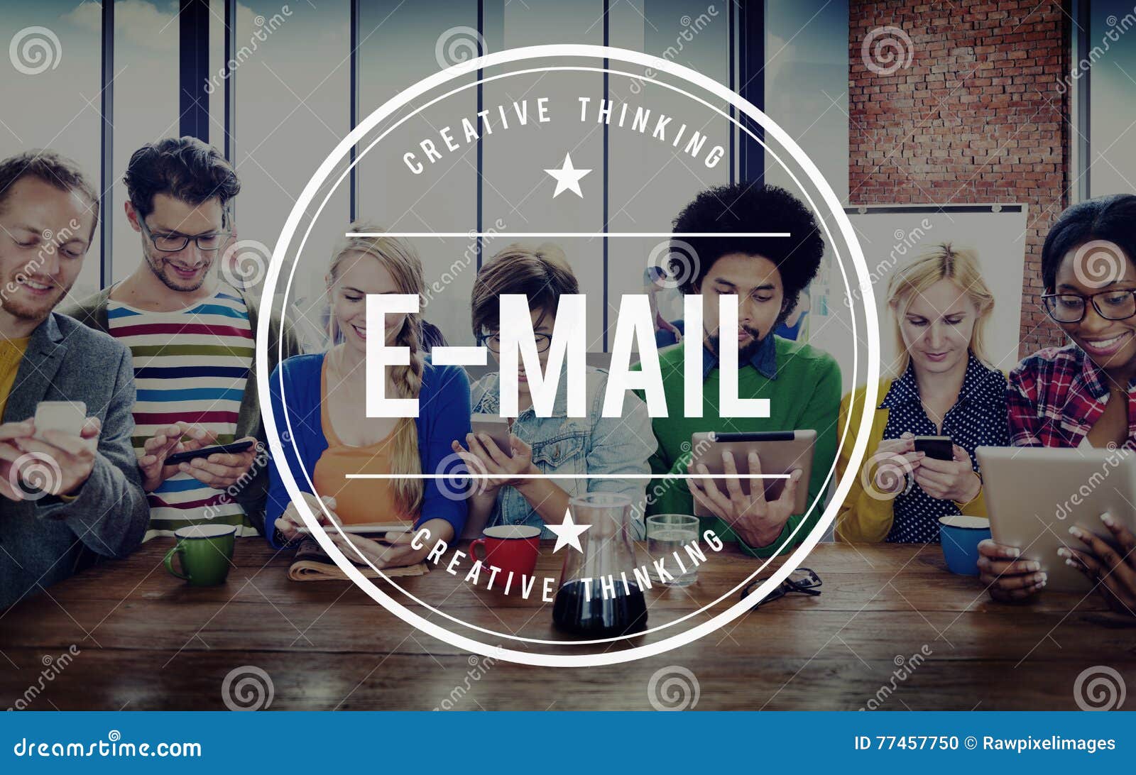 E-Mail Communication Message Networking Data Concept Stock Photo ...