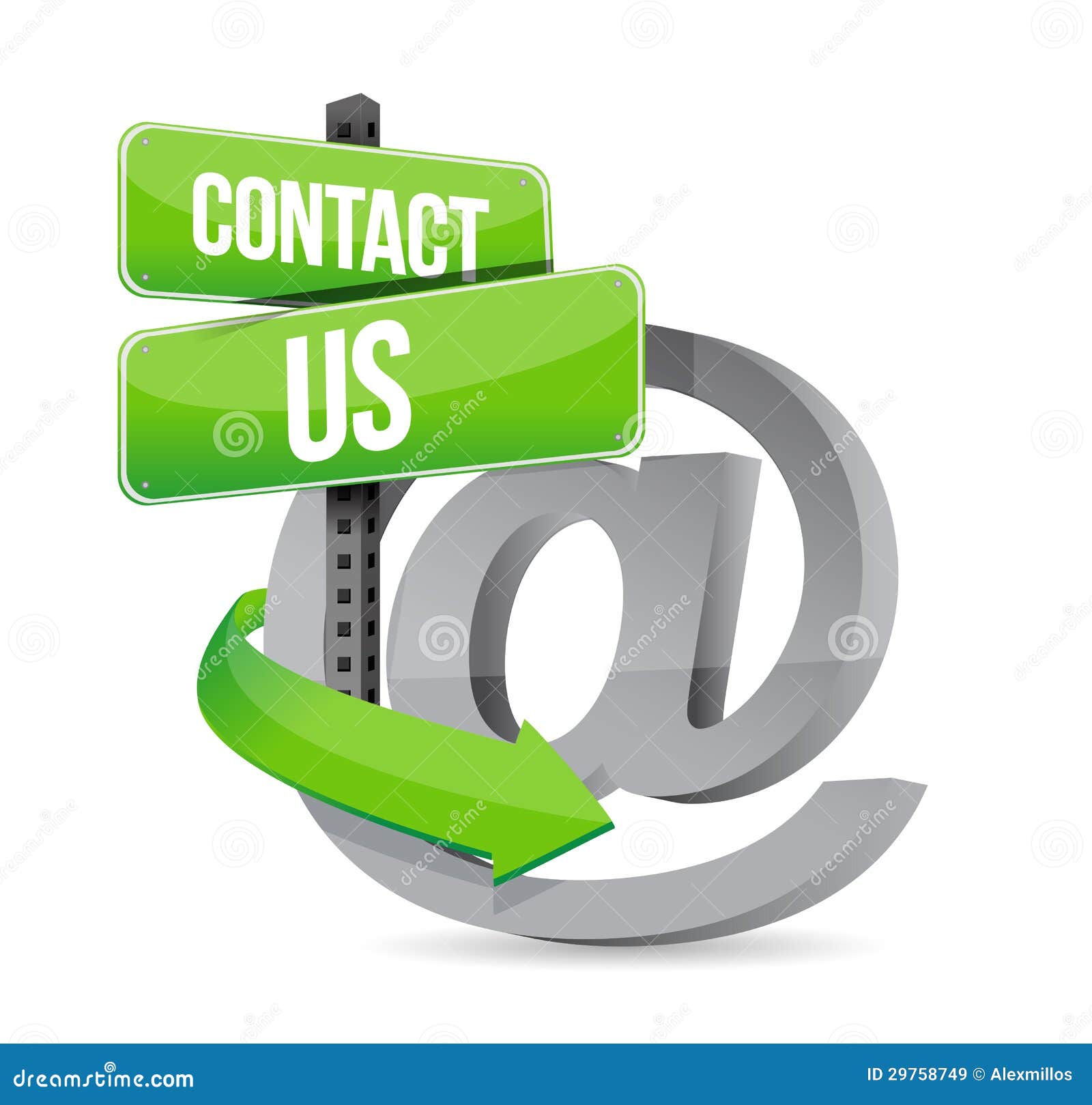 E mail contact us at sign stock illustration. Illustration of contact ...