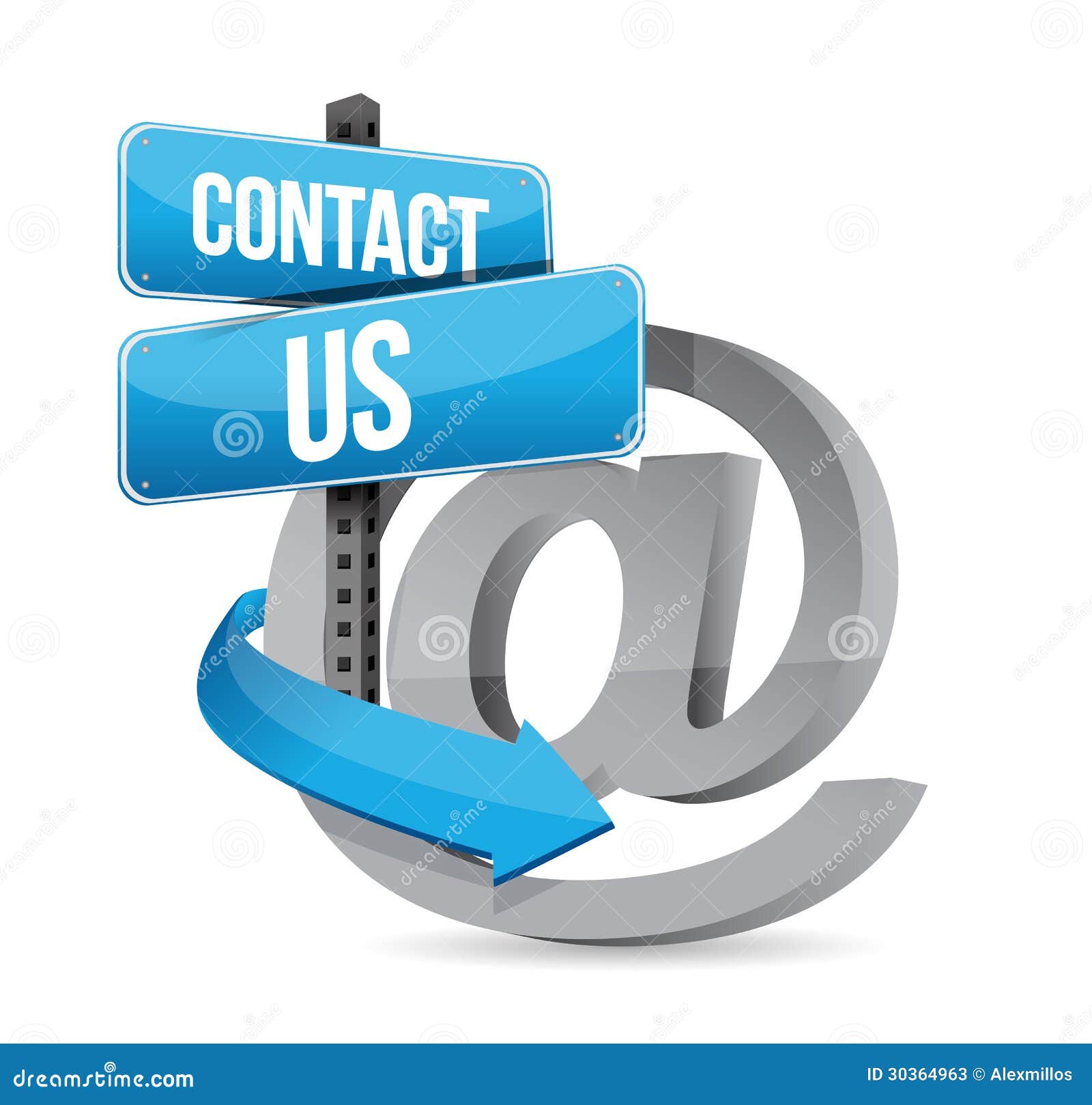 E Mail Contact Us At Sign Stock Illustration | CartoonDealer.com #30364963