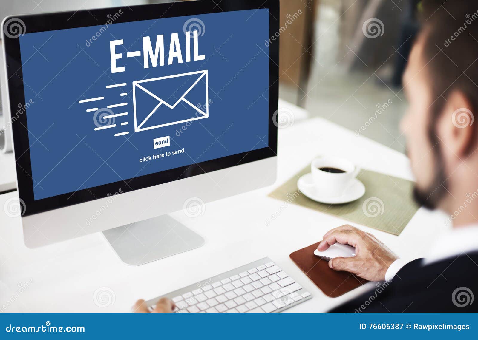 E-mail Correspondence Envelope Message Deliver Concept Stock Image ...