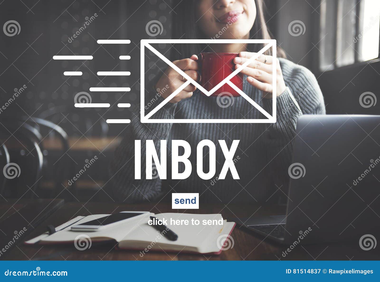 E-mail Correspondence Envelpoe Message Inbox Concept Stock Image ...