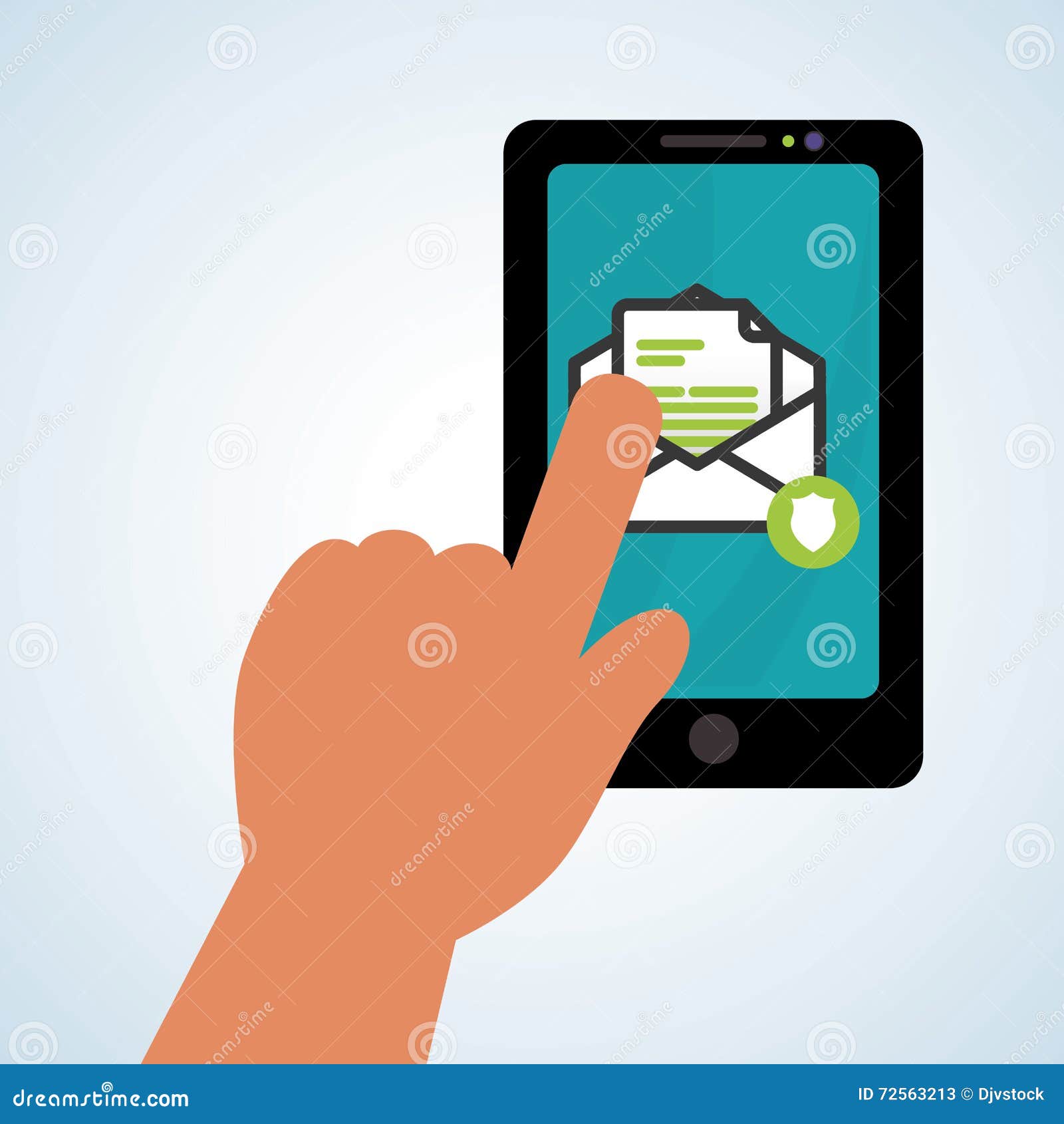 E-Mail-Design Bild 3d Lokalisierte Illustration, Vektor Vektor ...