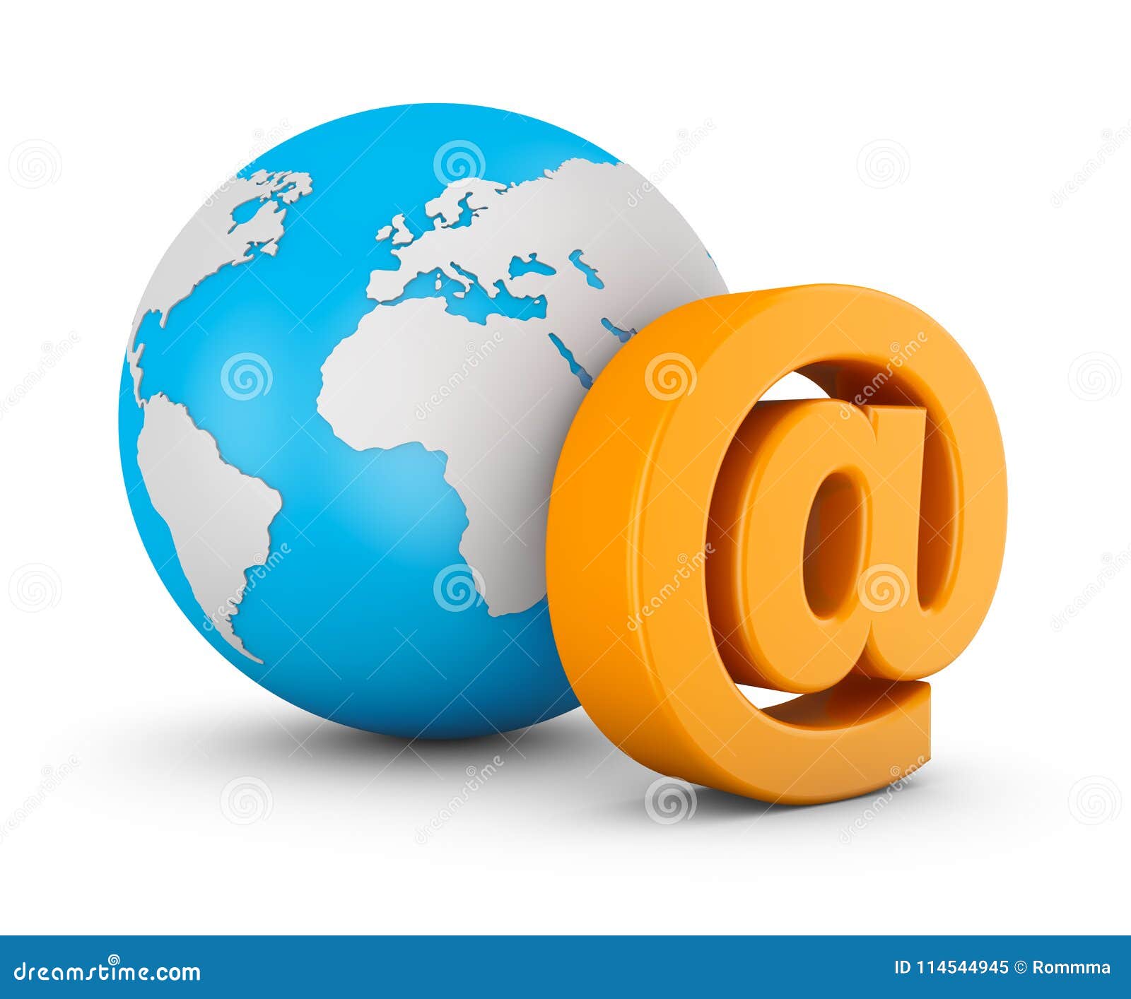 E-mail and globe stock illustration. Illustration of correspondence ...