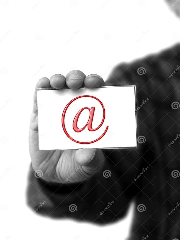E-mail in hand stock image. Image of email, icon, holding - 561039