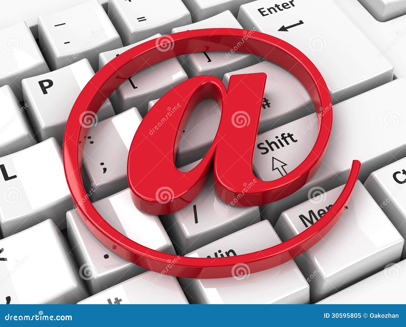 E-mail icon on keyboard stock illustration. Illustration of business ...