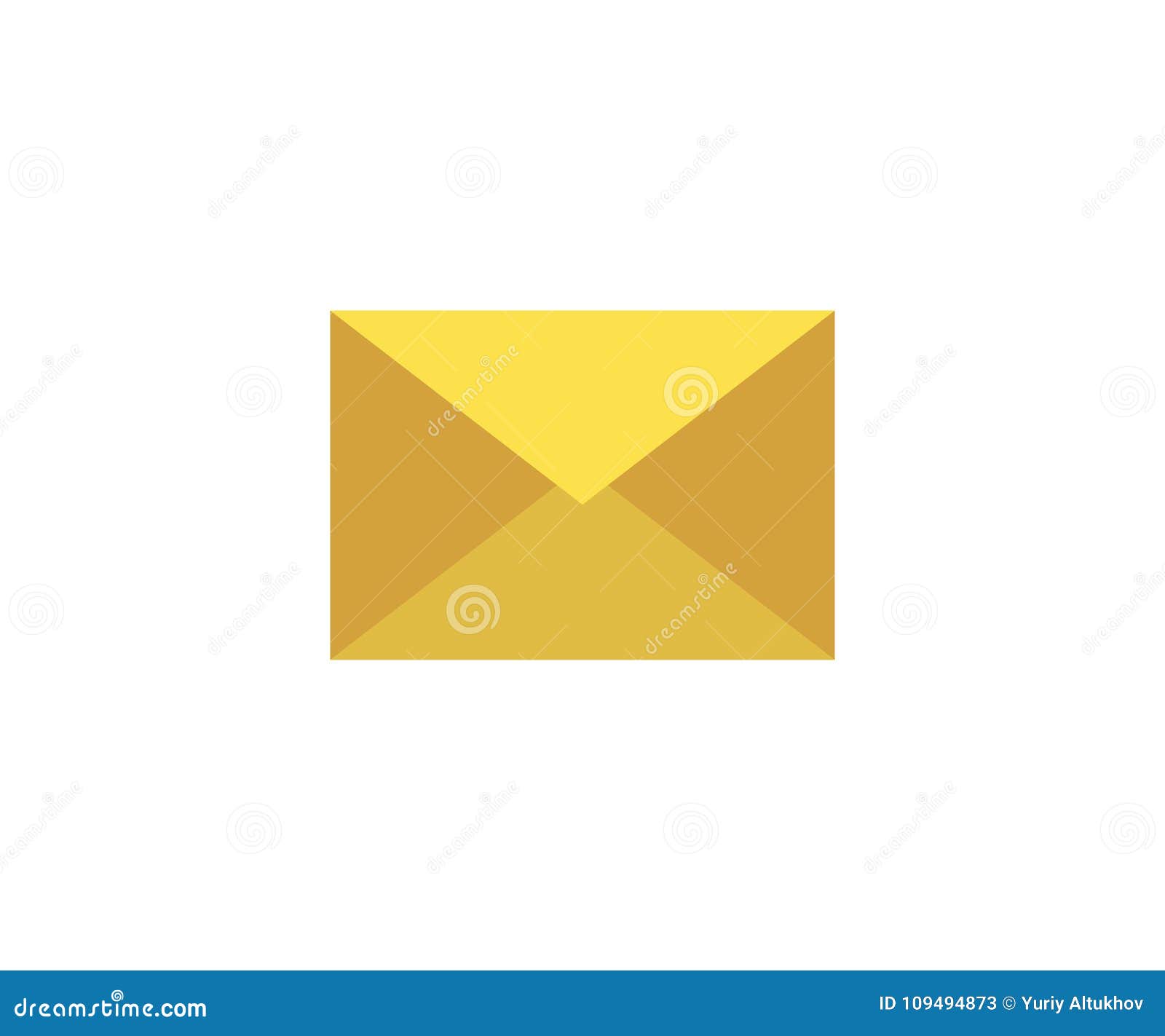 E-mail Icon. Vector Illustration in Flat Minimalist Style Stock Vector ...