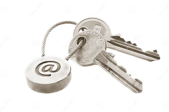 E-mail keys stock image. Image of isolated, confidential - 4442293