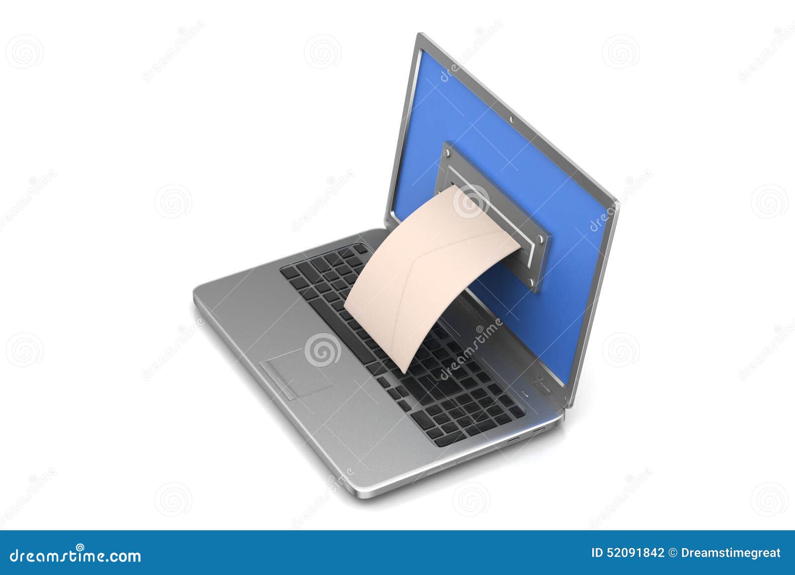 E mail with laptop stock photo. Image of letter, messaging - 52091842