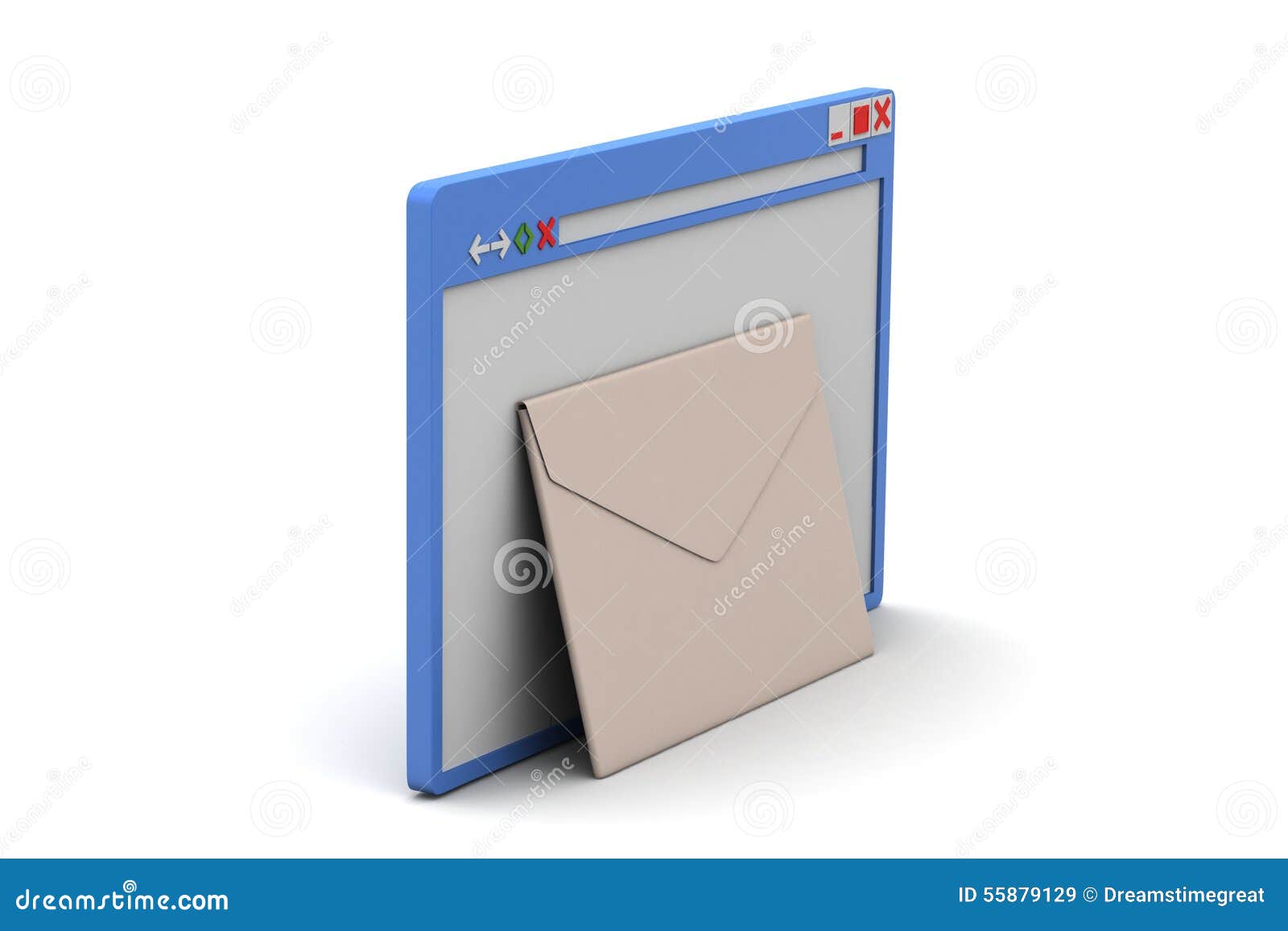 E-Mail Mit Windows-Explorer Stock Abbildung - Illustration von ...