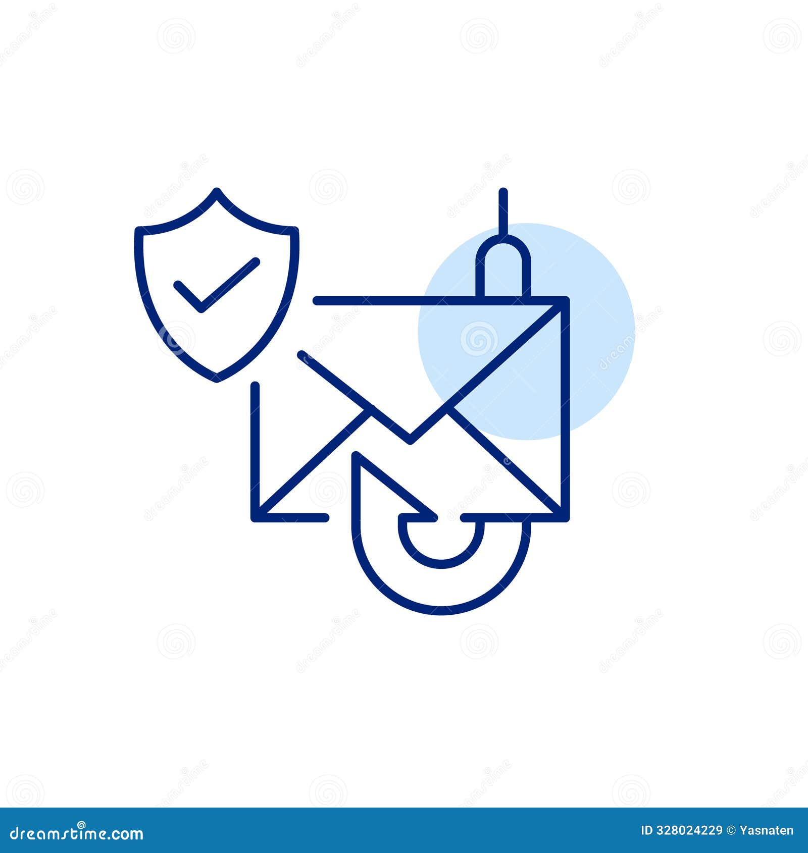 E-mail Phishing Attack Protection. Pixel Perfect, Editable Stroke Icon ...