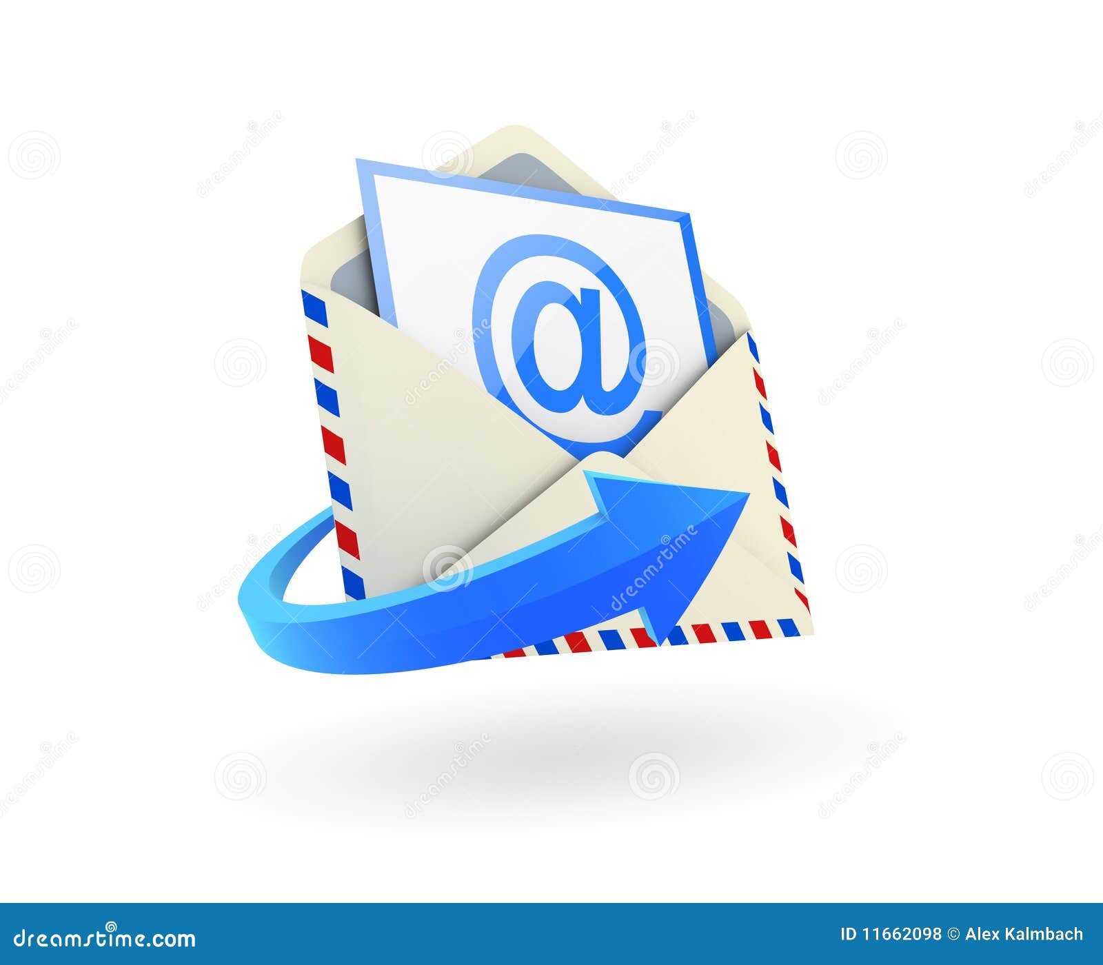E-mail pictogram stock illustratie. Illustration of blauw - 11662098