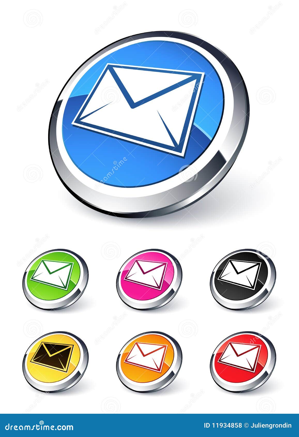 E-mail pictogram vector illustratie. Illustration of envelop - 11934858