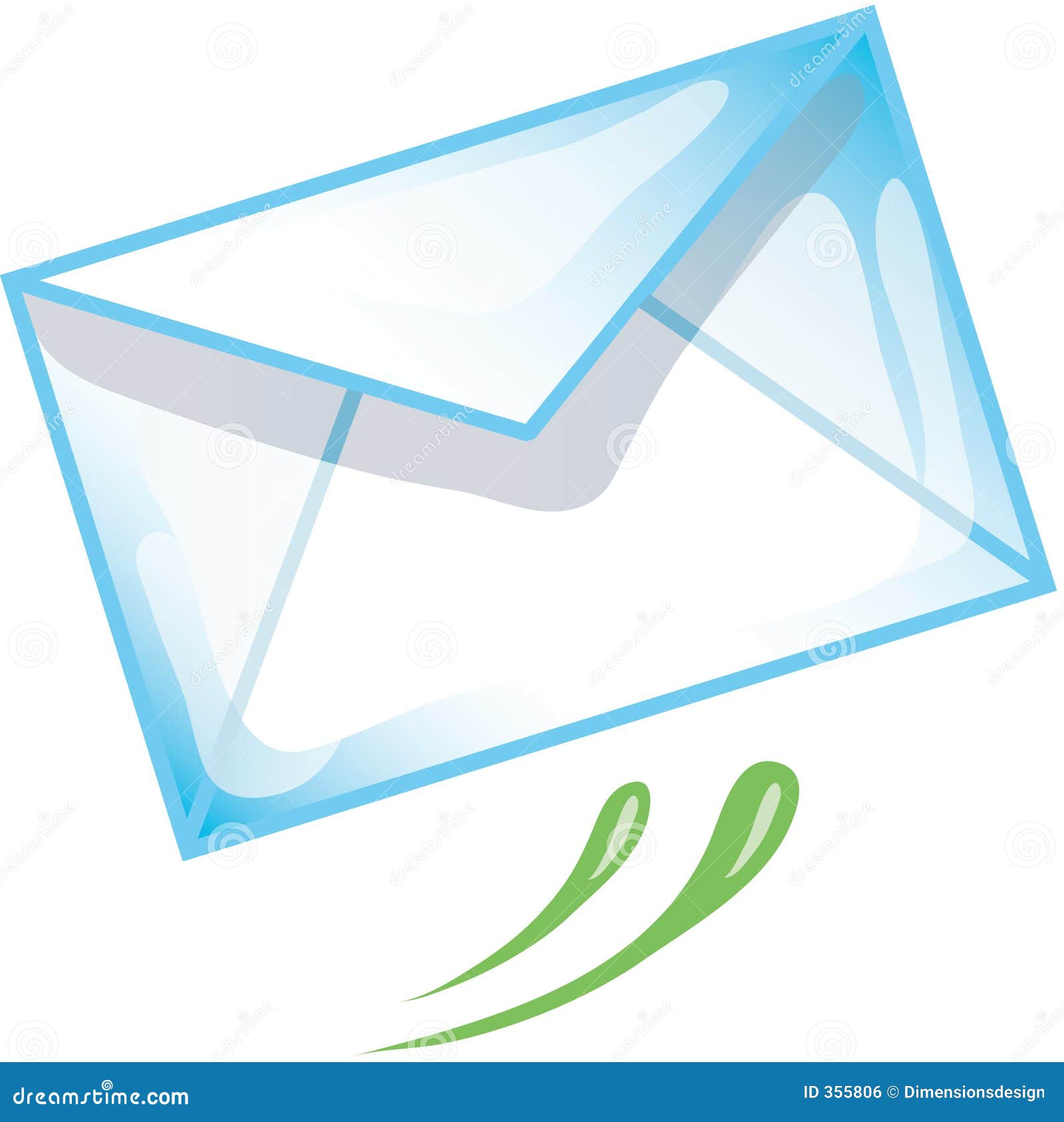 E-mail pictogram vector illustratie. Illustration of vlieg - 355806