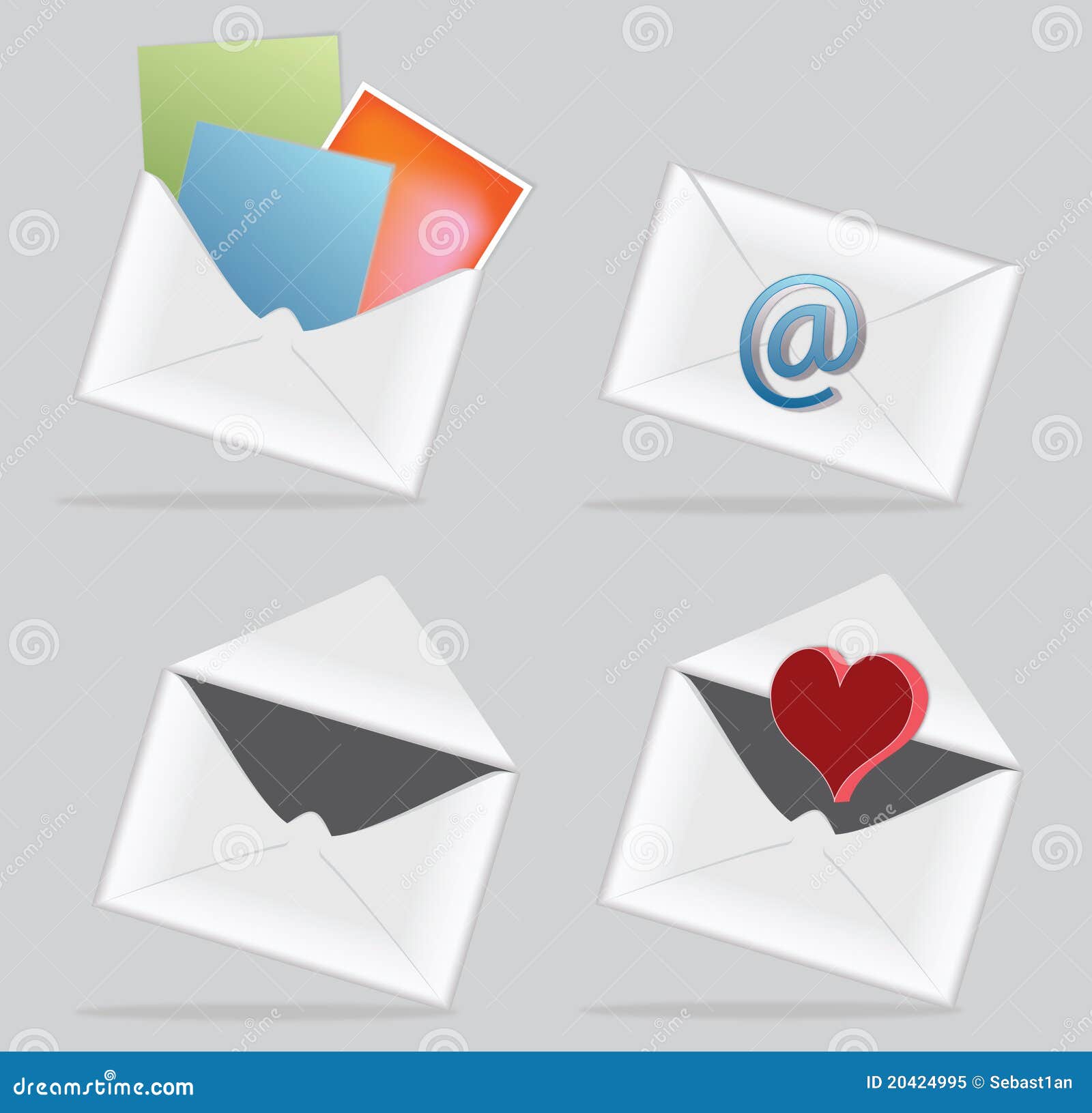 E-mail Pictogram Met Envelop Vector Illustratie - Illustration of ...