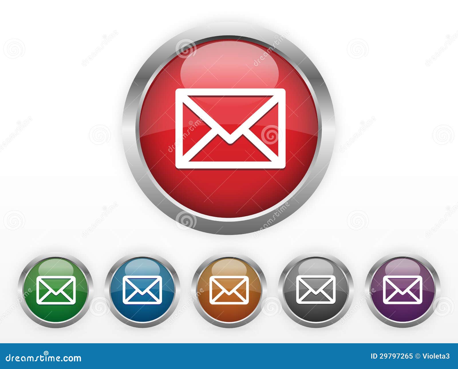 E-mail pictogrammen vector illustratie. Illustration of vector - 29797265