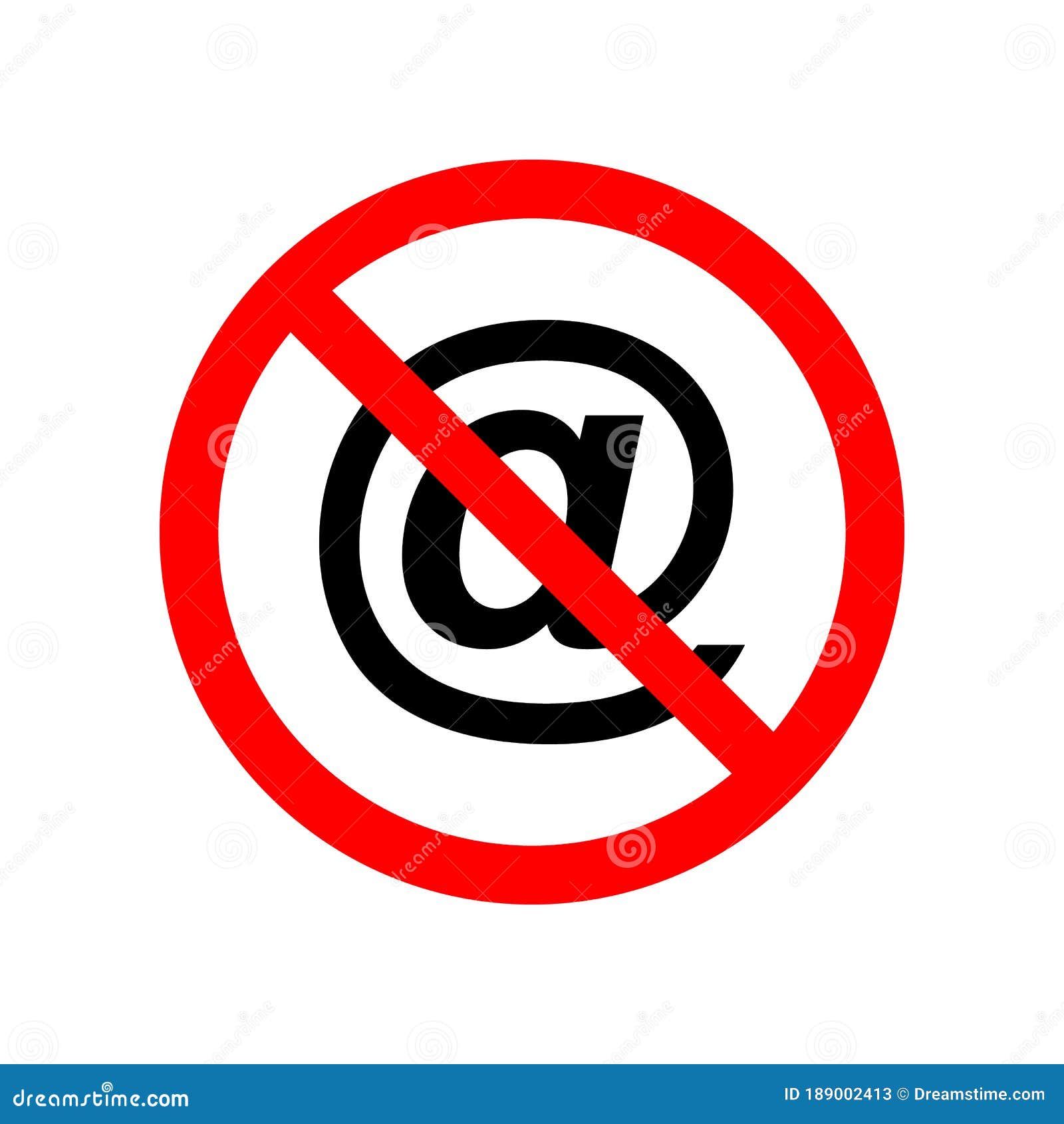 E-mail Prohibited Icon. Element of Ptohibited Sign for Mobile Concept ...