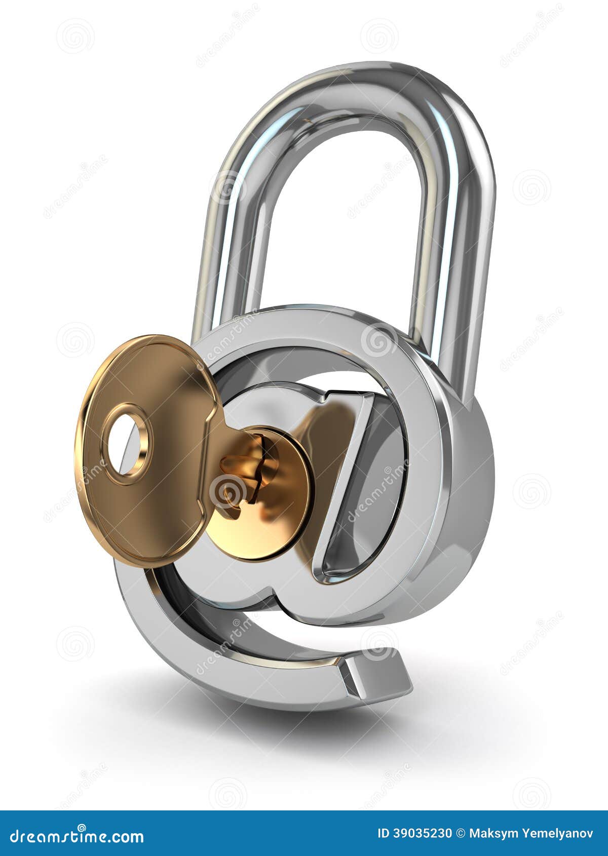 E-mail Protection. at As Lock and Key Stock Illustration - Illustration ...