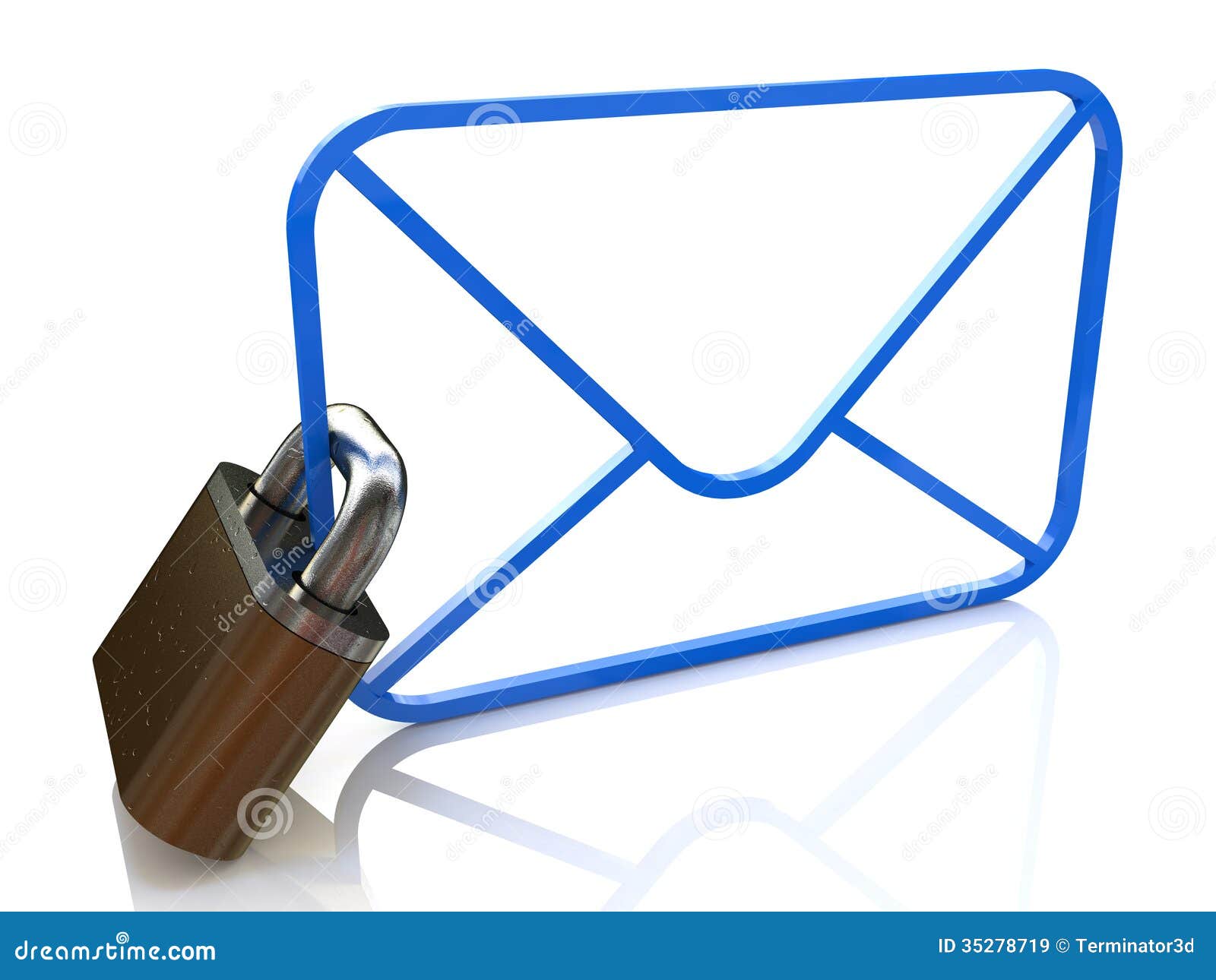 E-mail Security stock illustration. Illustration of private - 35278719