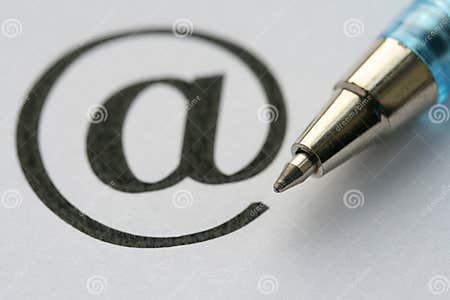 E-mail sign stock image. Image of white, macro, sign, concepts - 8936773