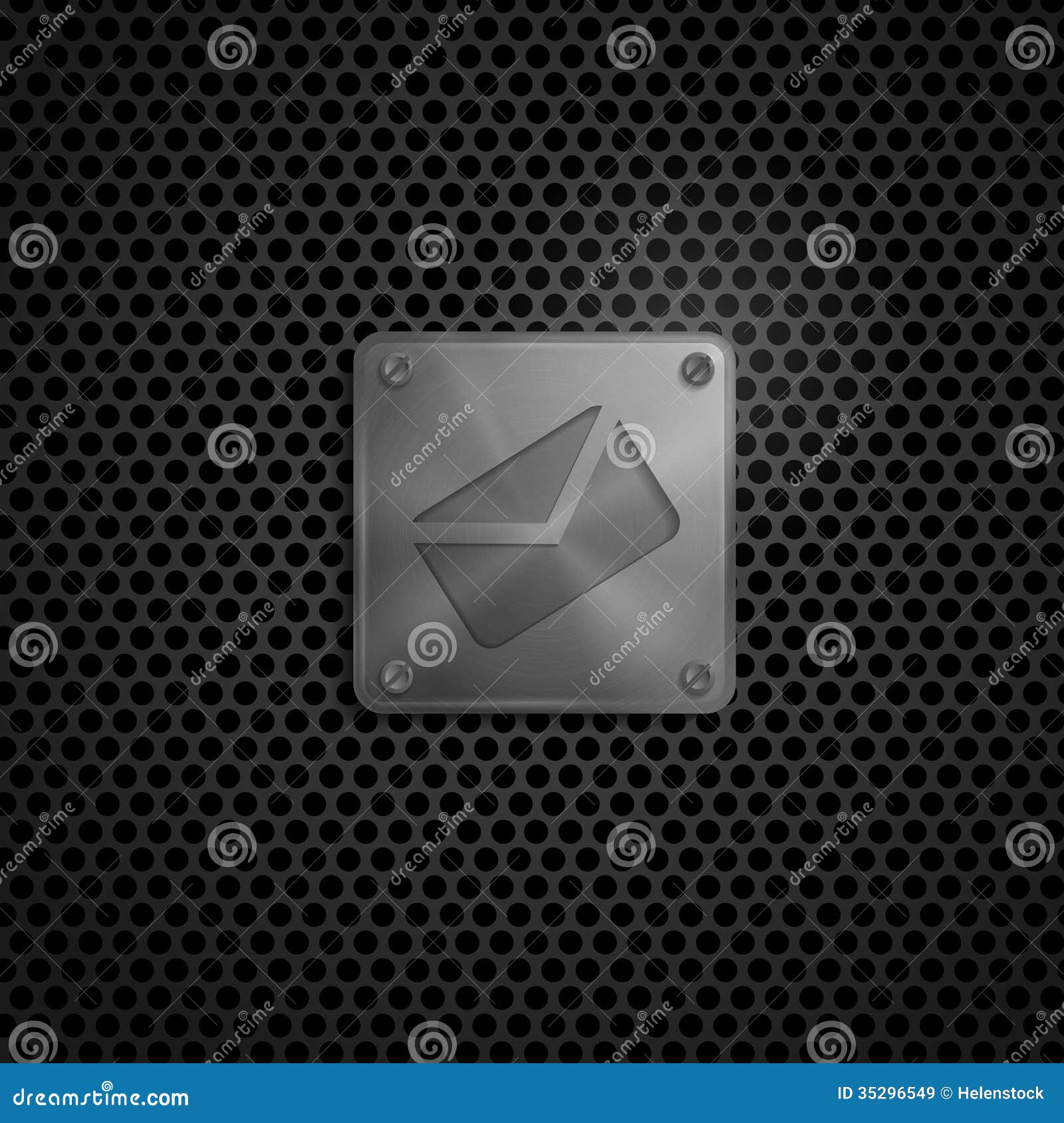 E-mail Sign on Metal Texture. Stock Vector - Illustration of ...