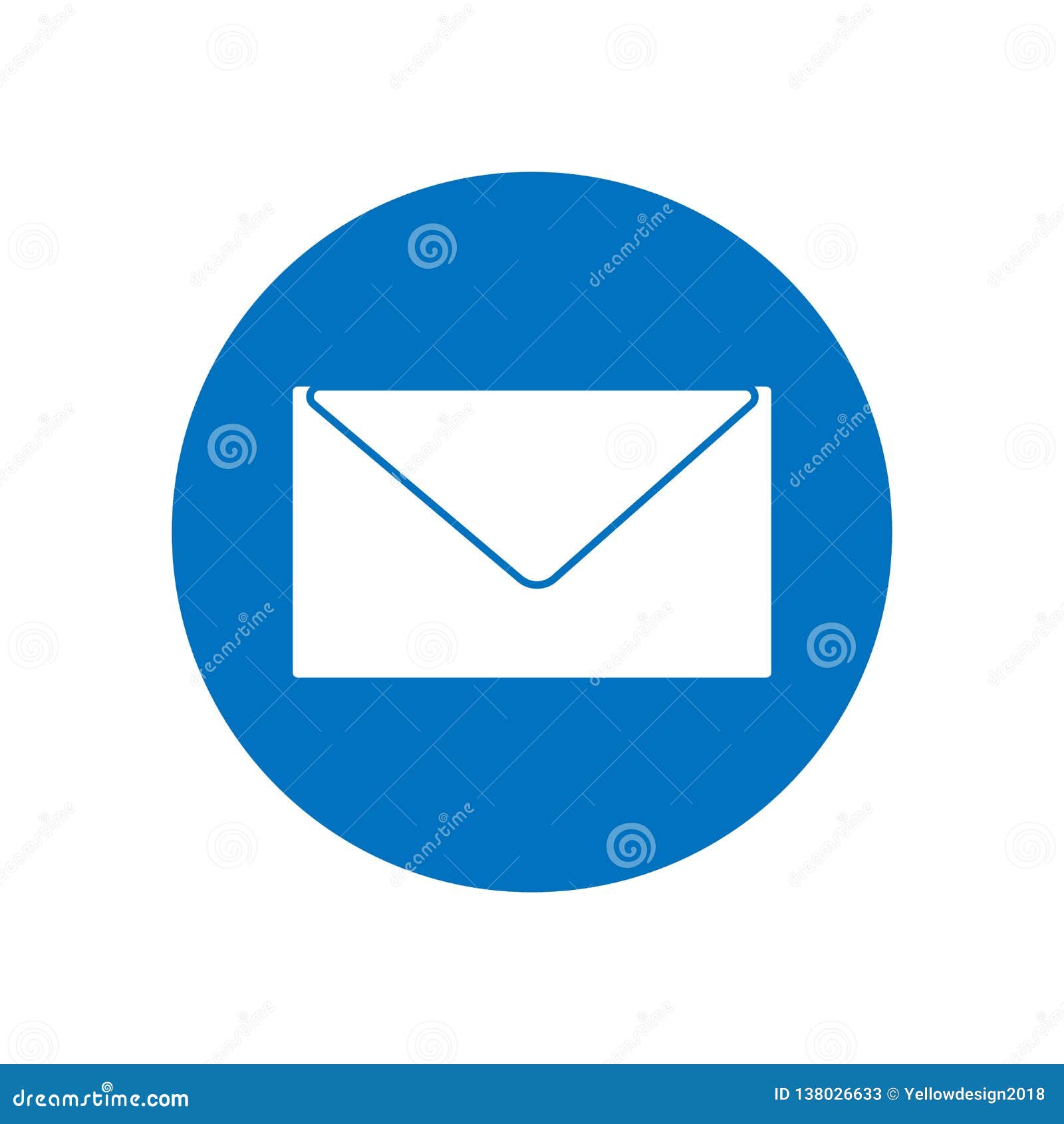 E-mail symbol. Email icon stock illustration. Illustration of address ...