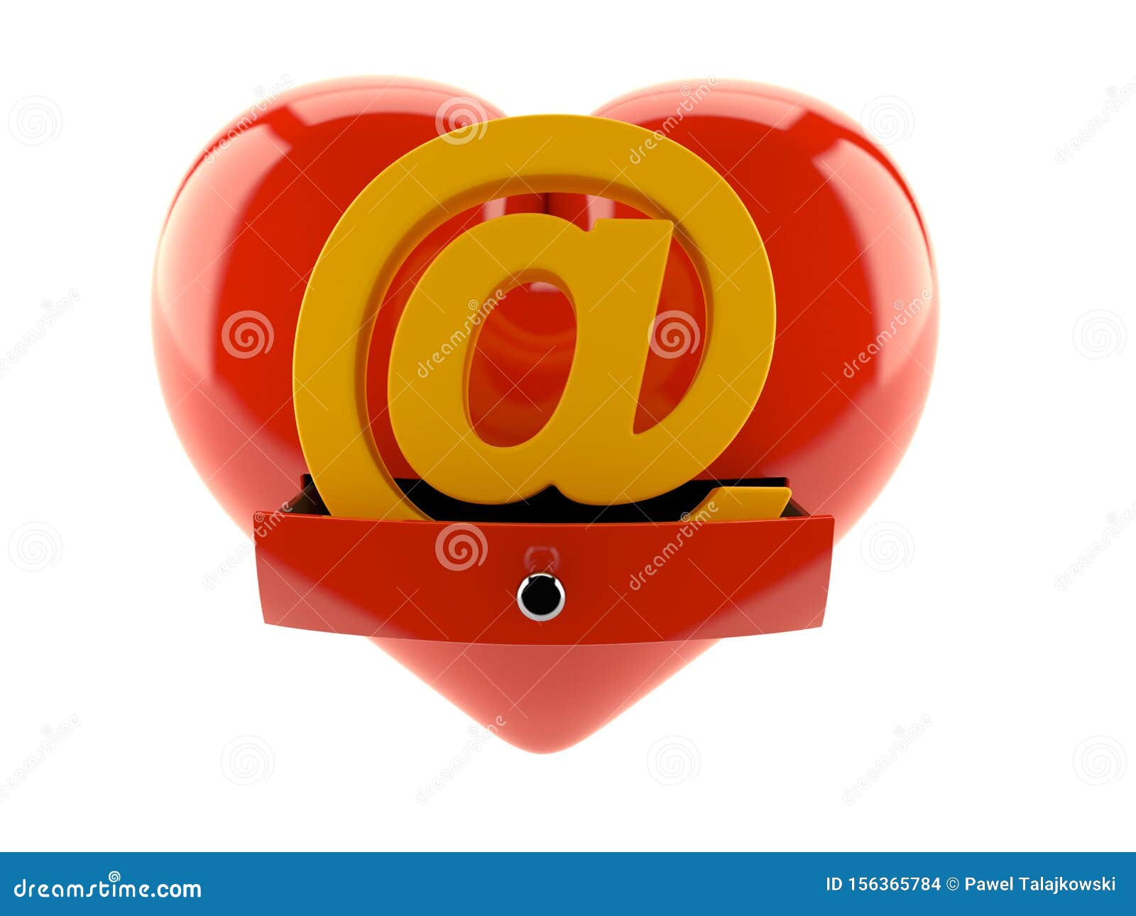 E-mail symbol inside heart stock illustration. Illustration of love ...