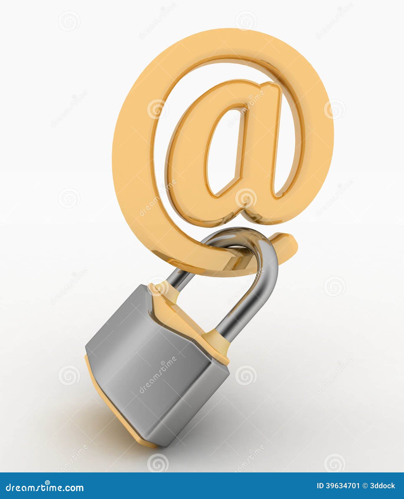 E-mail symbol with lock stock illustration. Illustration of networking ...