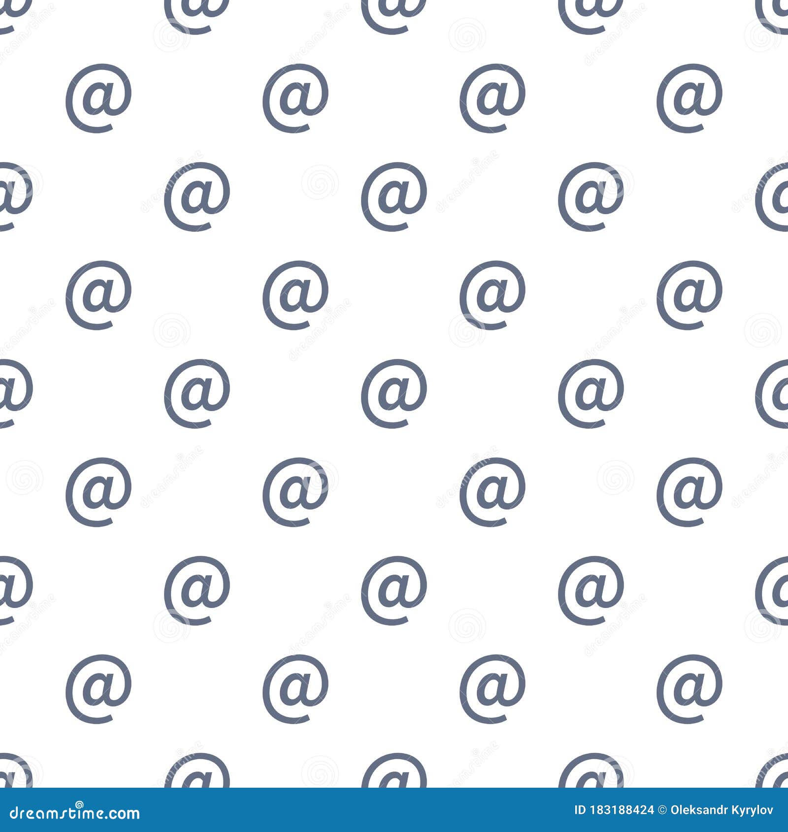 E-mail at Mail Symbol Seamless Pattern. Email Message Sign. Stock ...