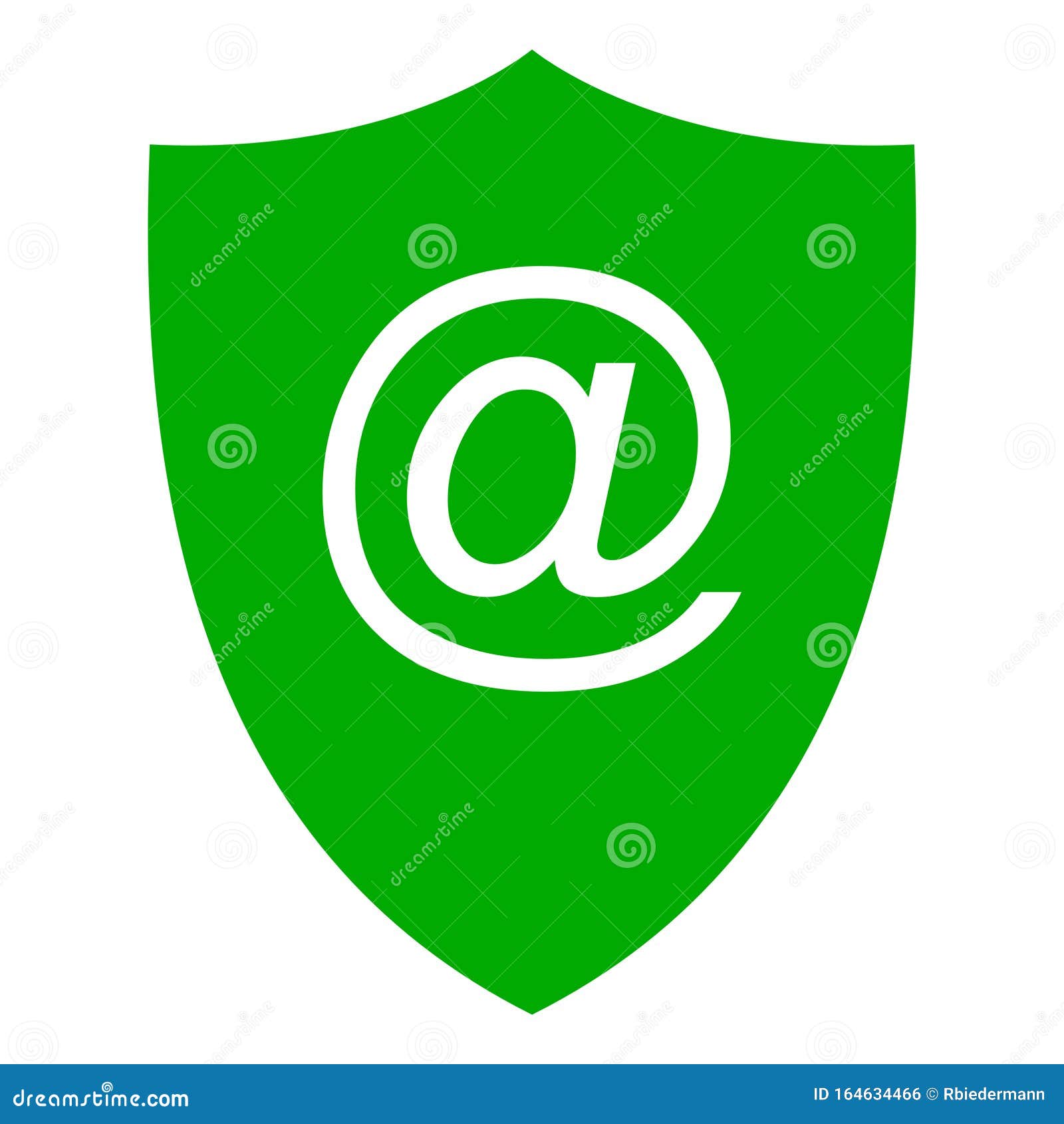 E-mail symbol and shield stock vector. Illustration of virus - 164634466
