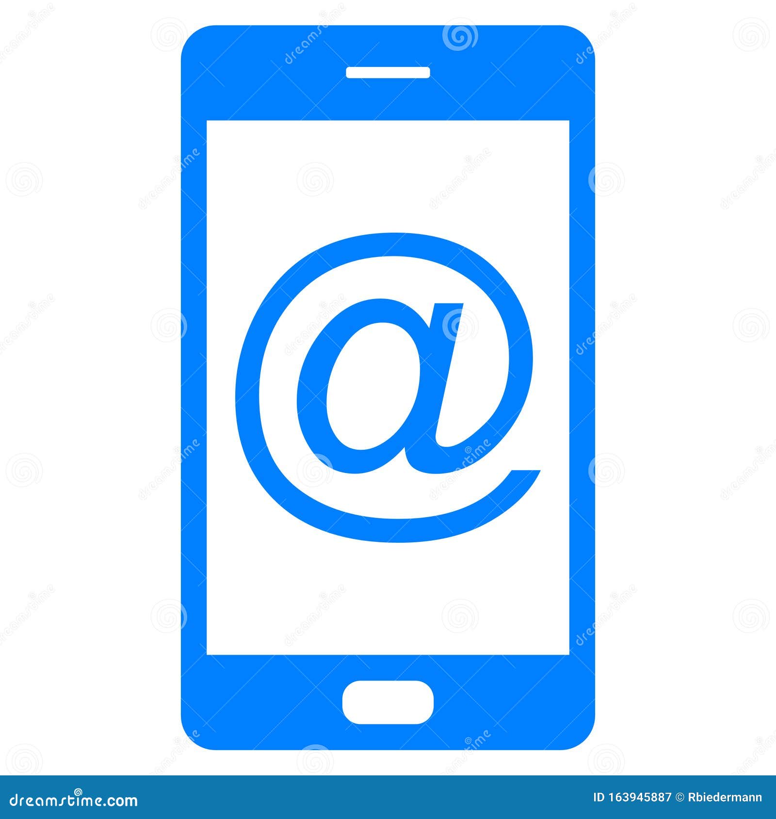E-mail Symbol and Smartphone As Vector Illustration Stock Vector ...