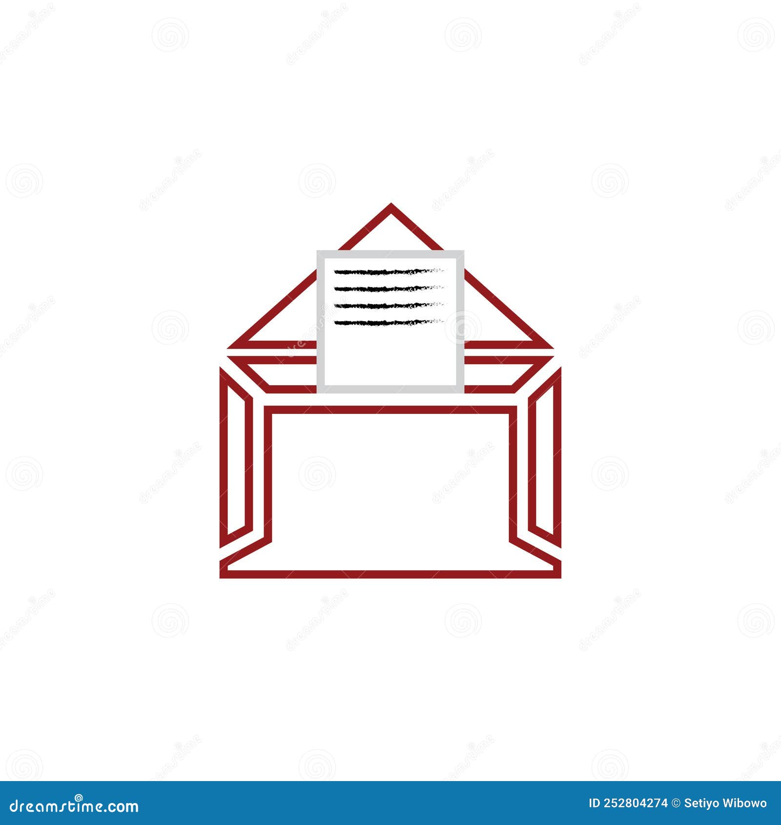E-mail Symbol Vector. Mail Line Icon Stock Vector - Illustration of ...