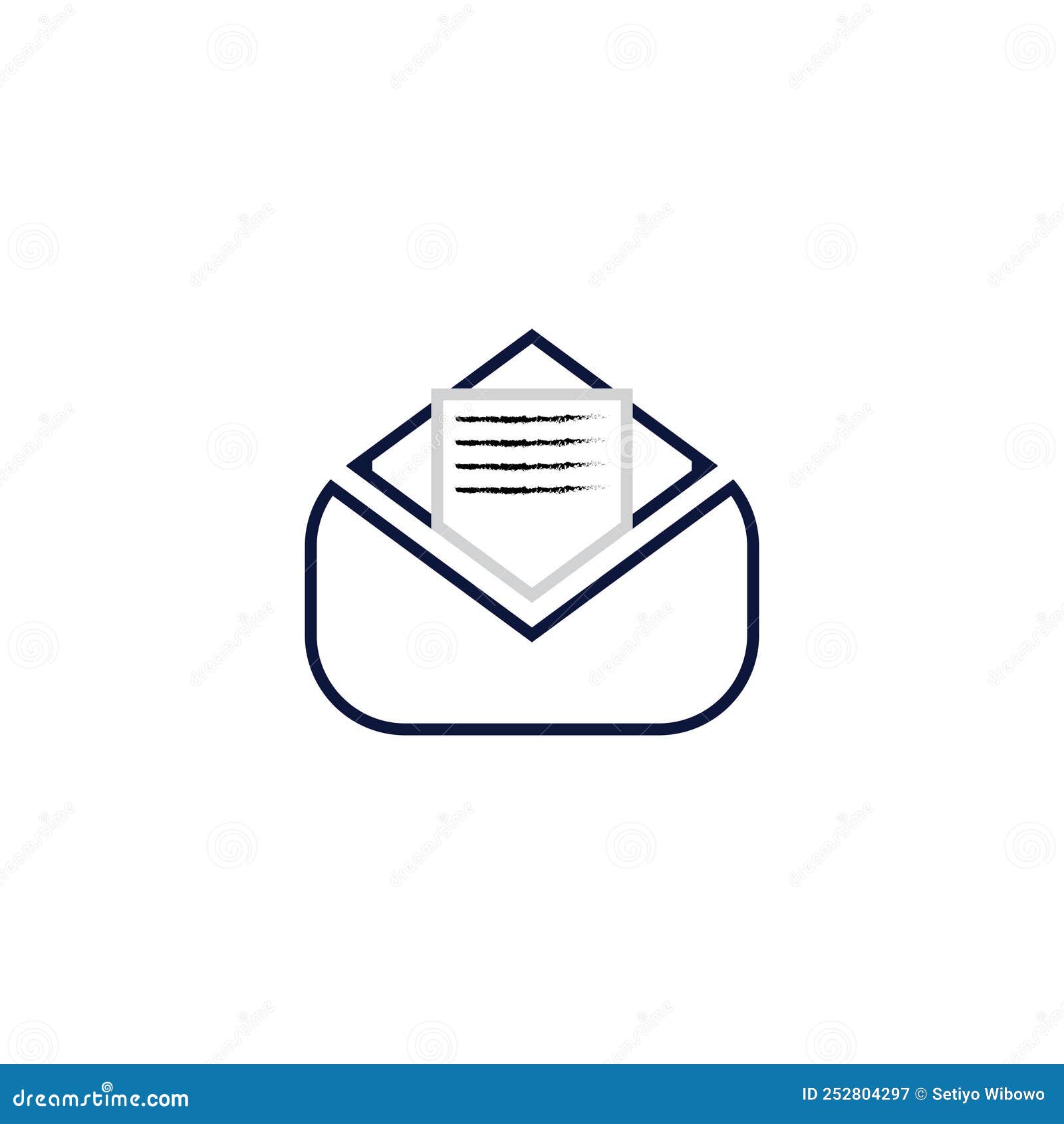 E-mail Symbol Vector. Mail Line Icon Stock Vector - Illustration of ...
