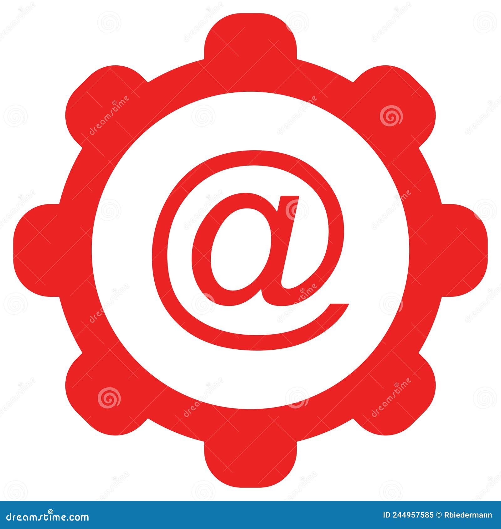 E-mail symbol and wheel stock vector. Illustration of mechanism - 244957585