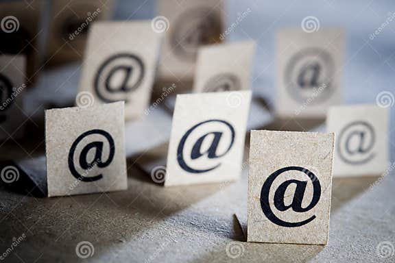 E-mail symbols stock image. Image of technology, business - 16758261