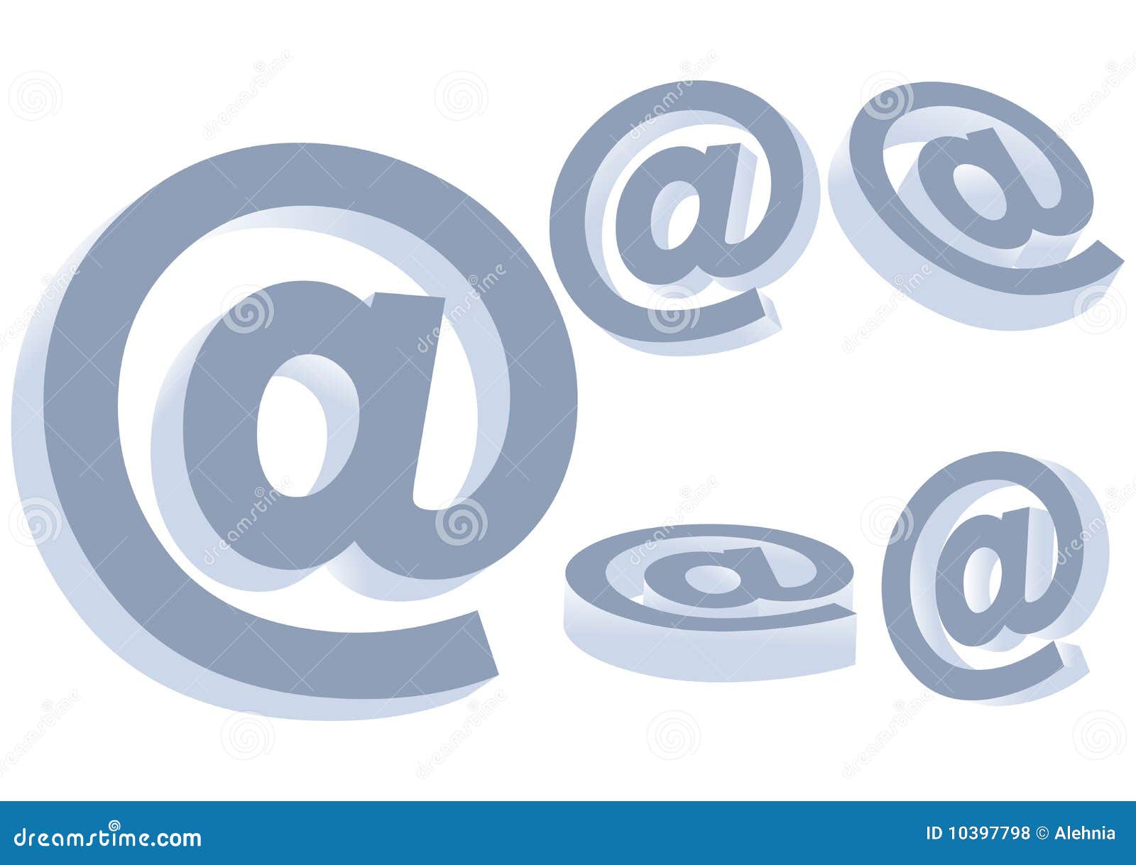 E-mail Symbols Illustration Stock Vector - Illustration of contact ...