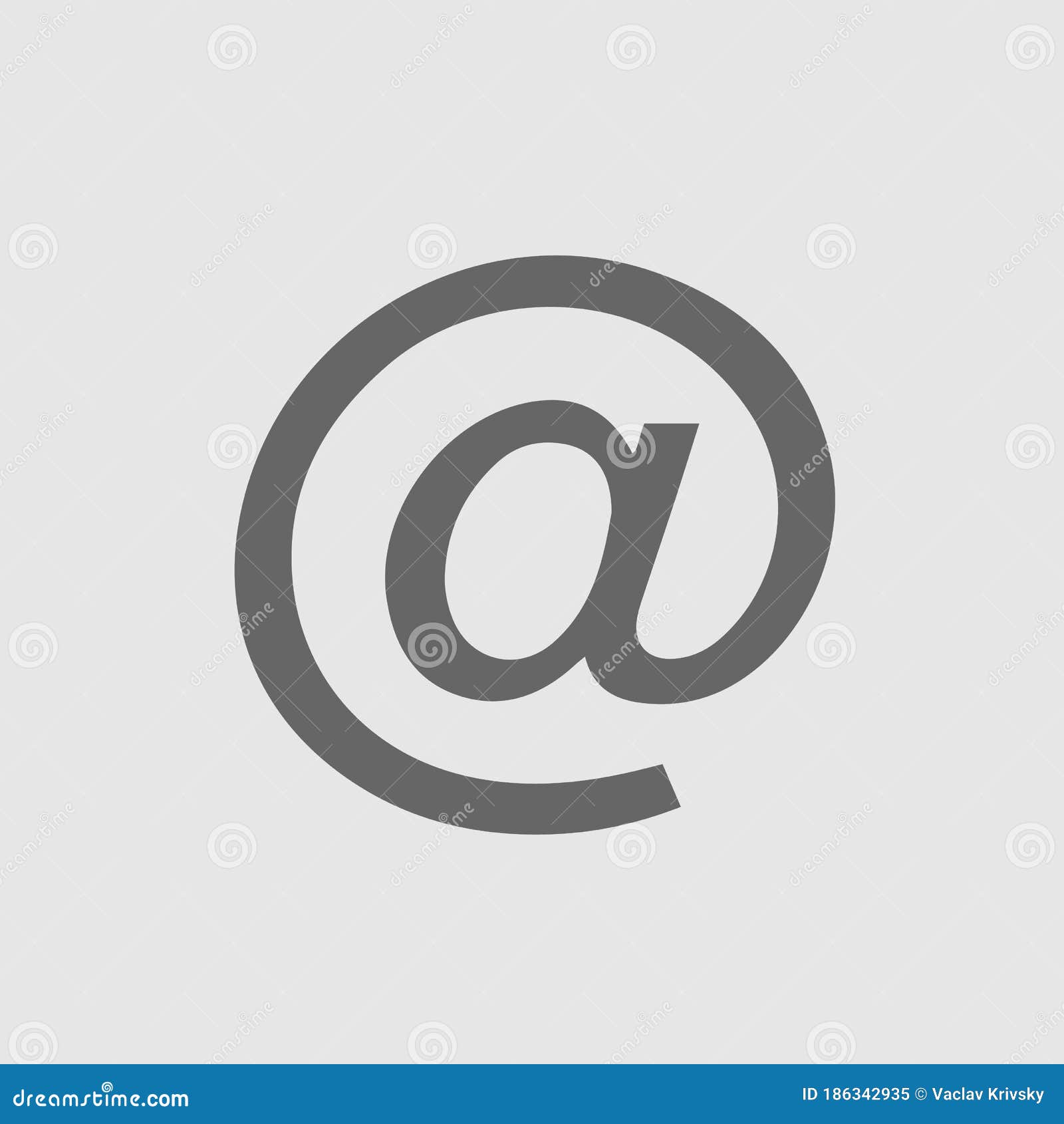 E-Mail-Vektorikone EPS 10. am Zeichen Vektor Abbildung - Illustration ...