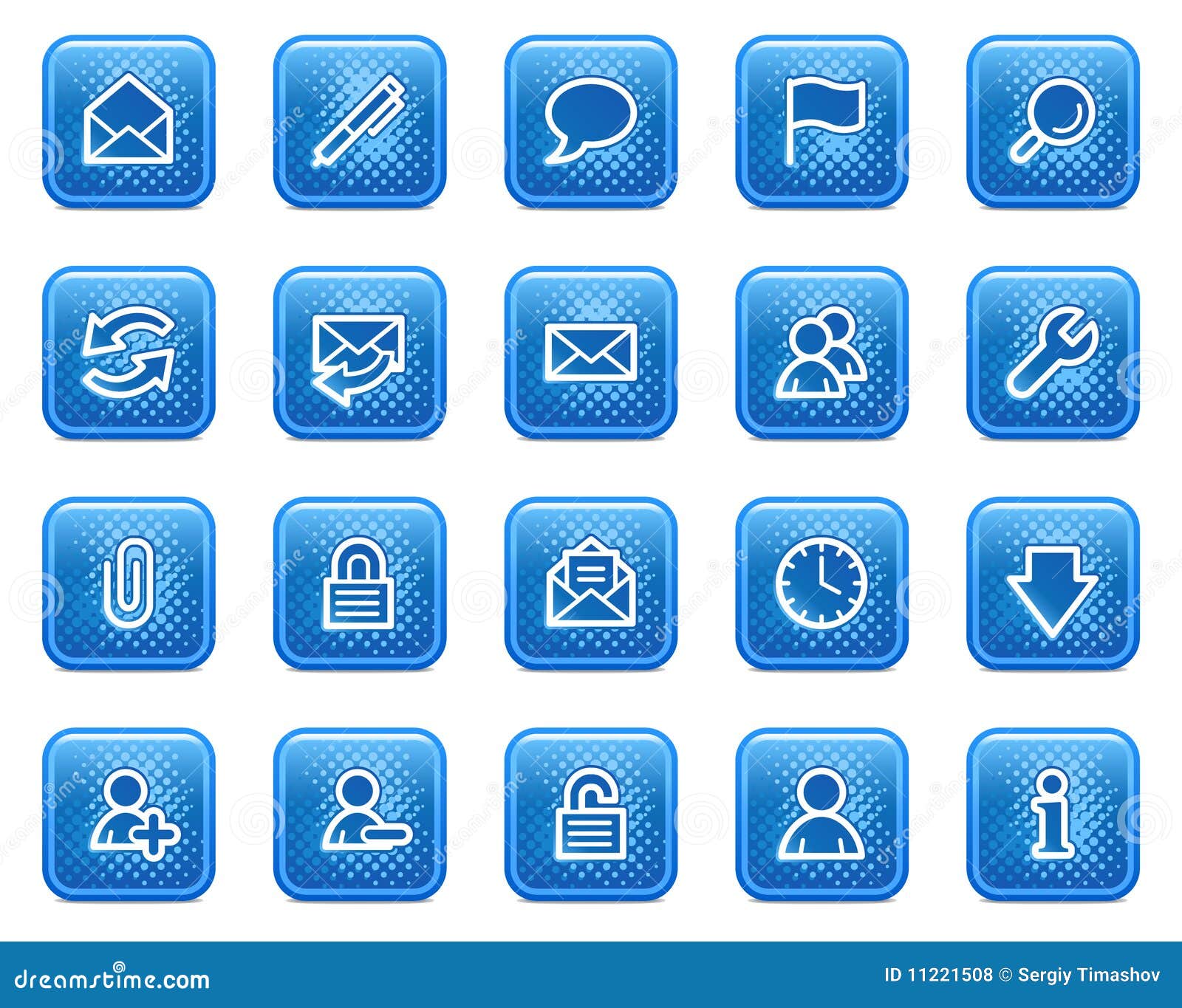 E-mail web icons stock vector. Illustration of download - 11221508
