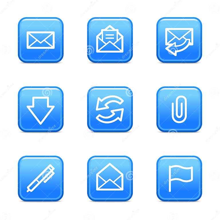 E-mail web icons stock vector. Illustration of mail, simple - 6273592