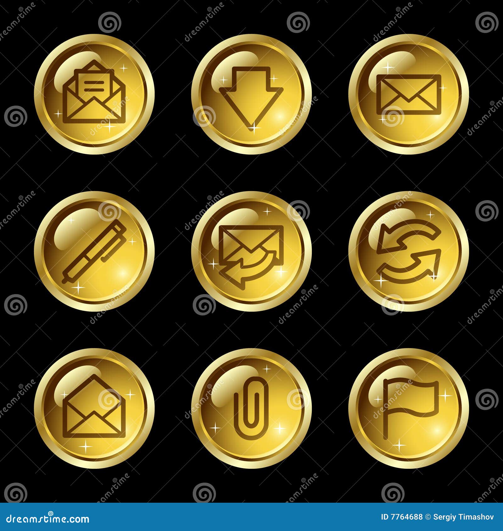 E-mail web icons stock vector. Illustration of internet - 7764688