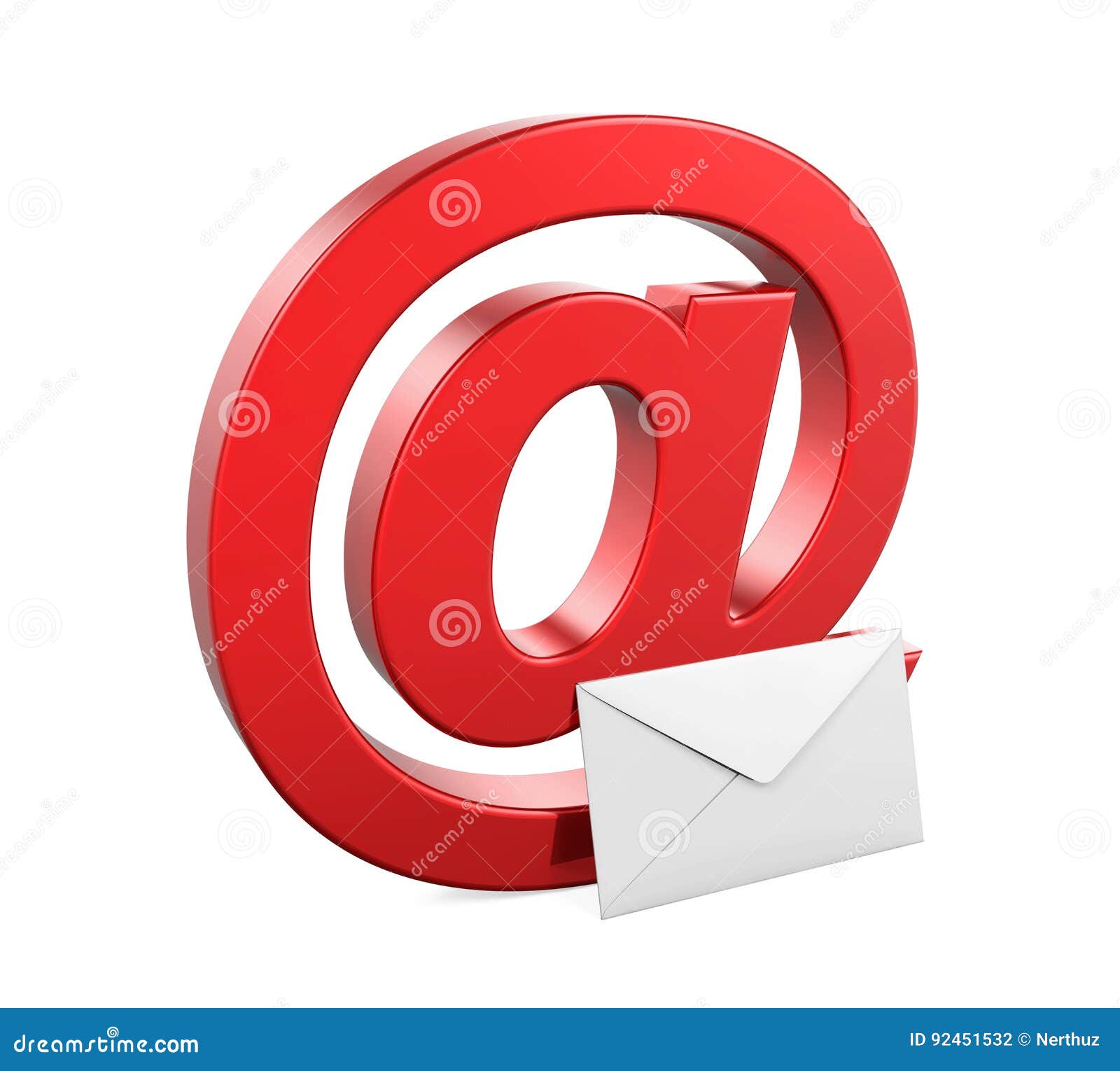 E-Mail-Zeichen Und -umschlag Lokalisiert Stock Abbildung - Illustration ...